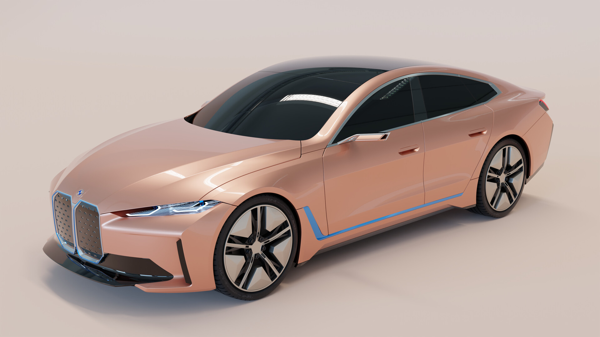 ArtStation - BMW conceipt i4 Alias modelling.