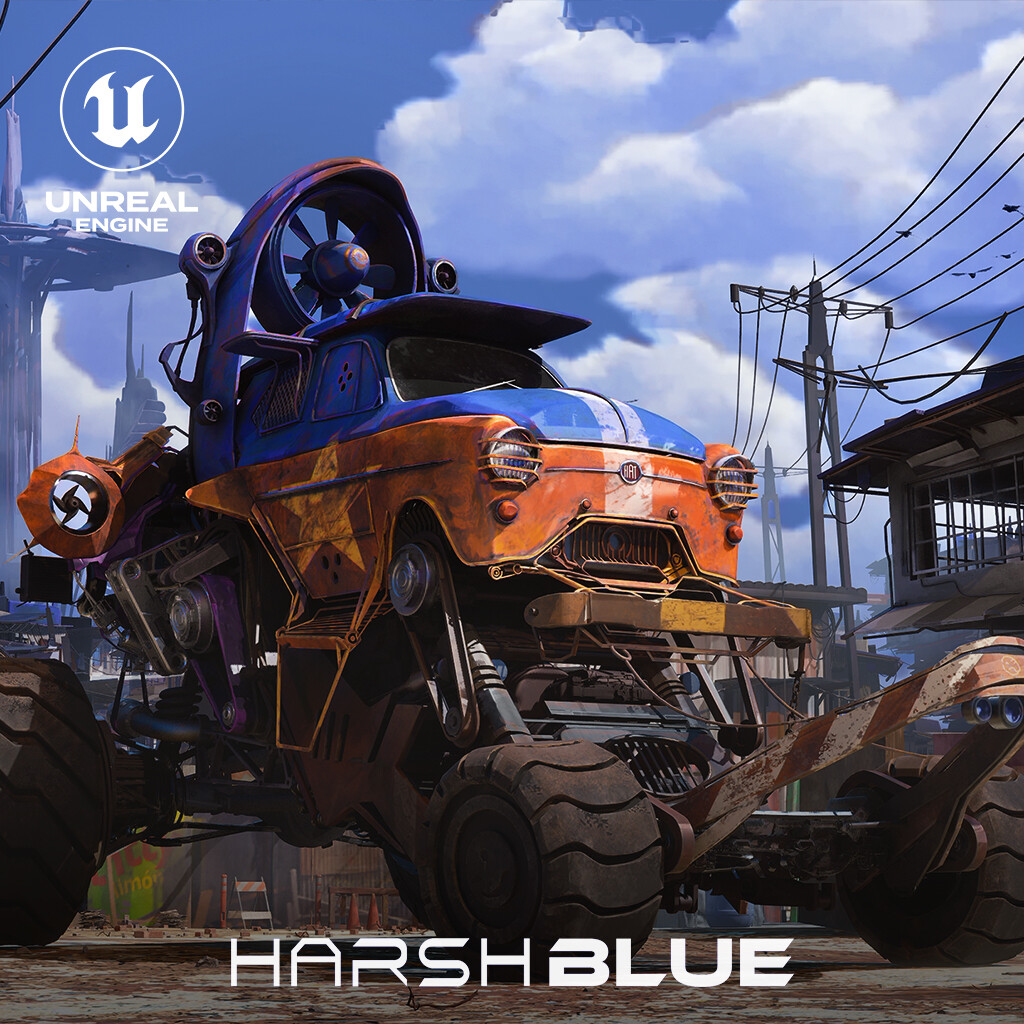 ArtStation - HarshBlue- Cerol Xiao Jin - Big Off-Road Car - Concept by ...