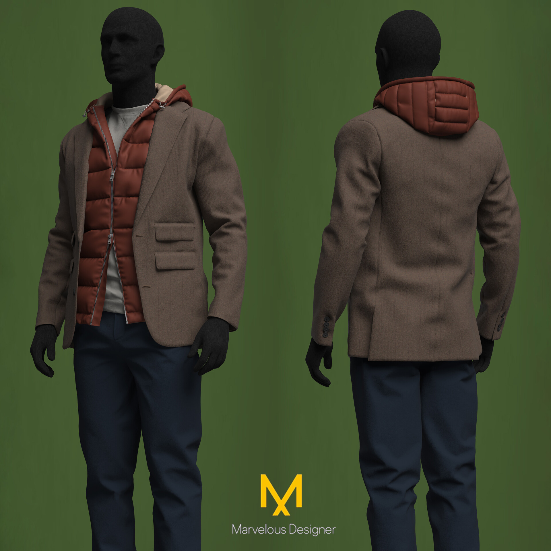 ArtStation - Marvelous Designer Study (Clothing)