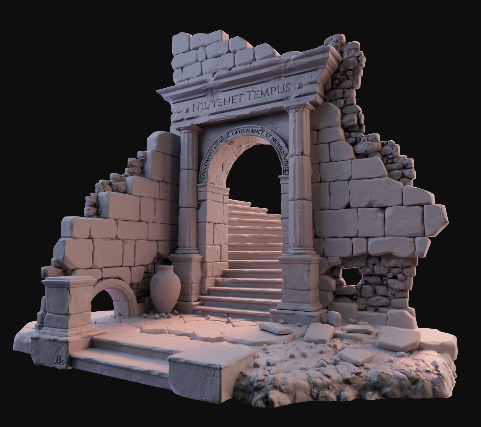 ArtStation - Sculpted Roman Arch