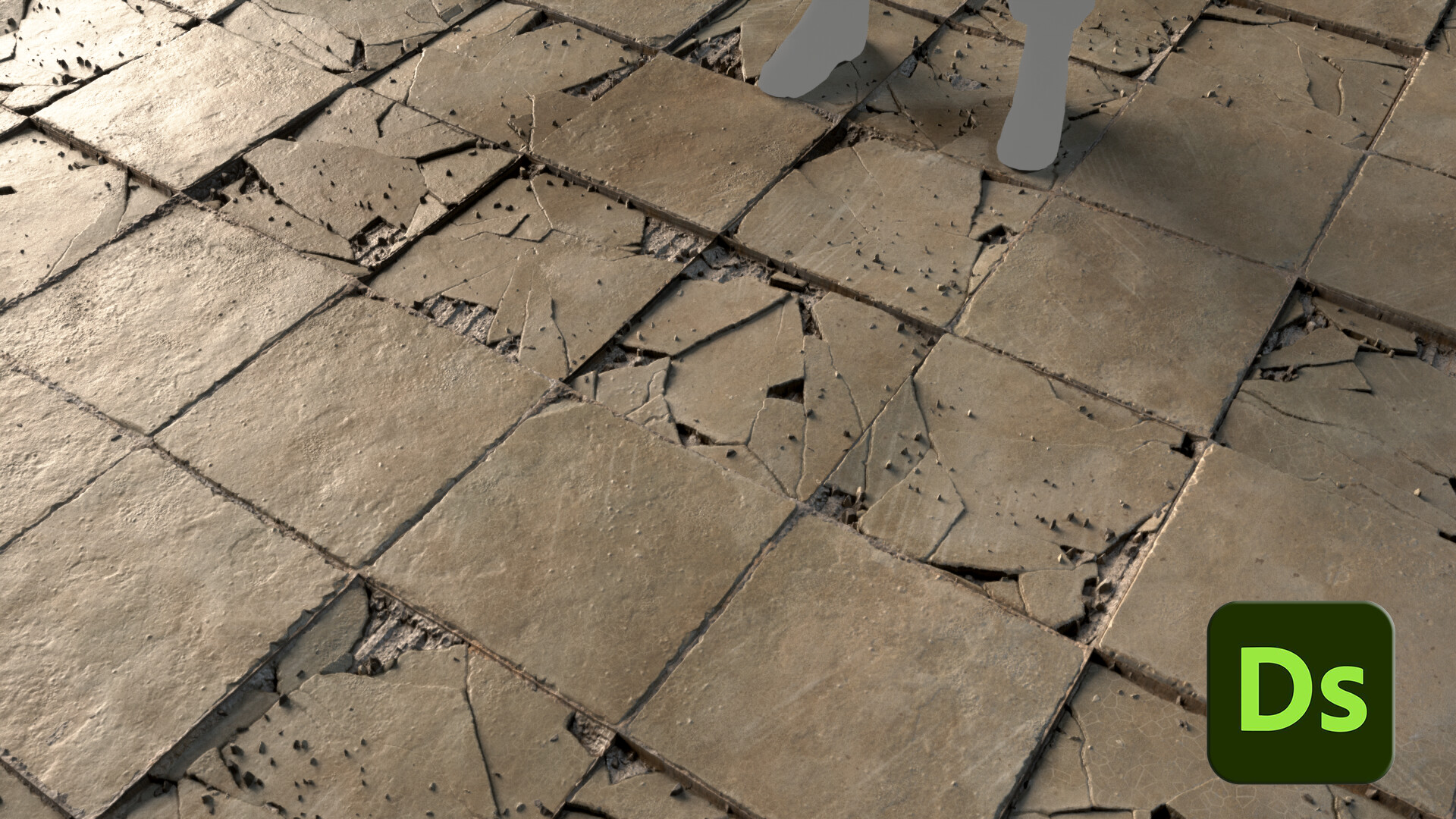 ArtStation - Broken Marble Tiles