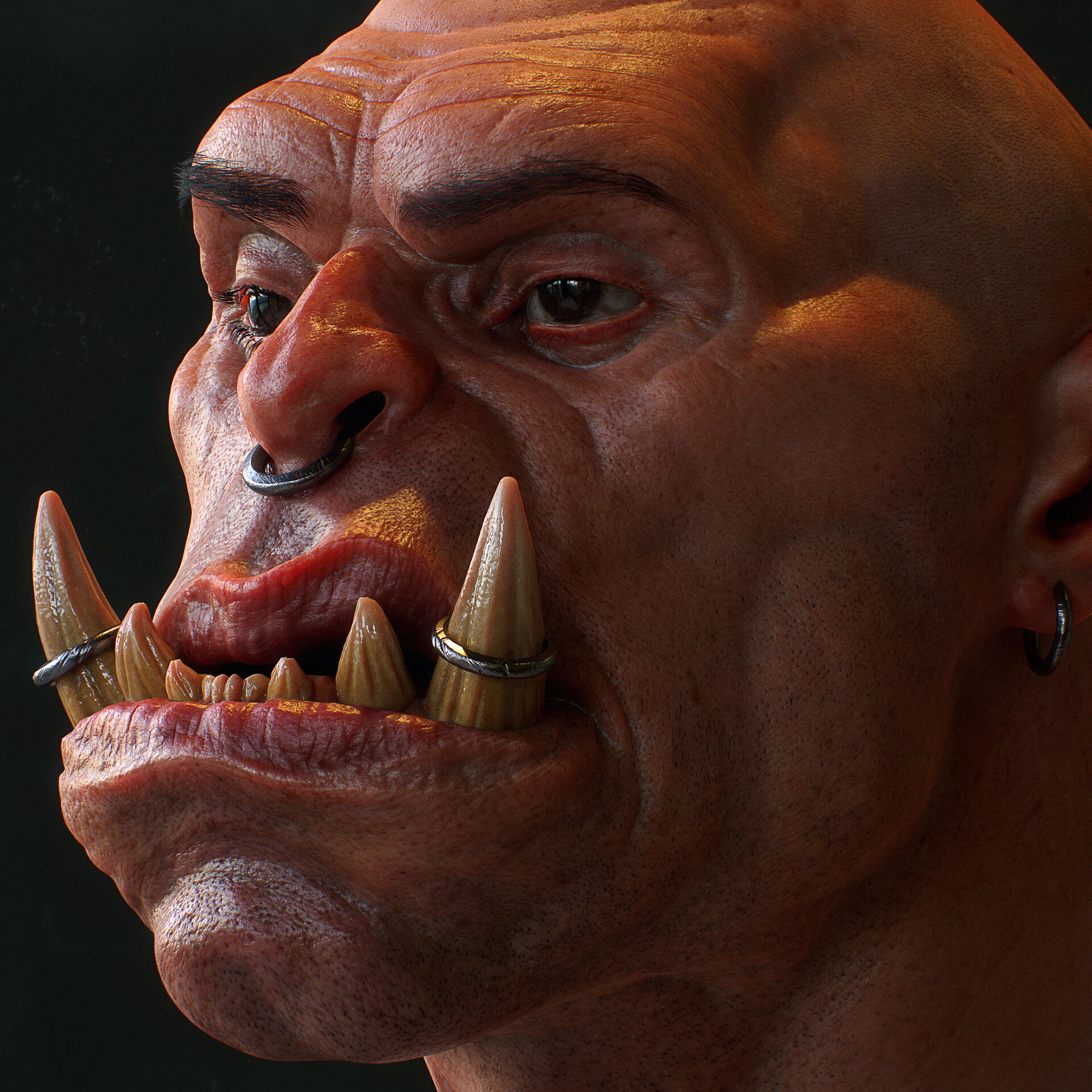 ArtStation - Orc Portrait – Character Sculpt