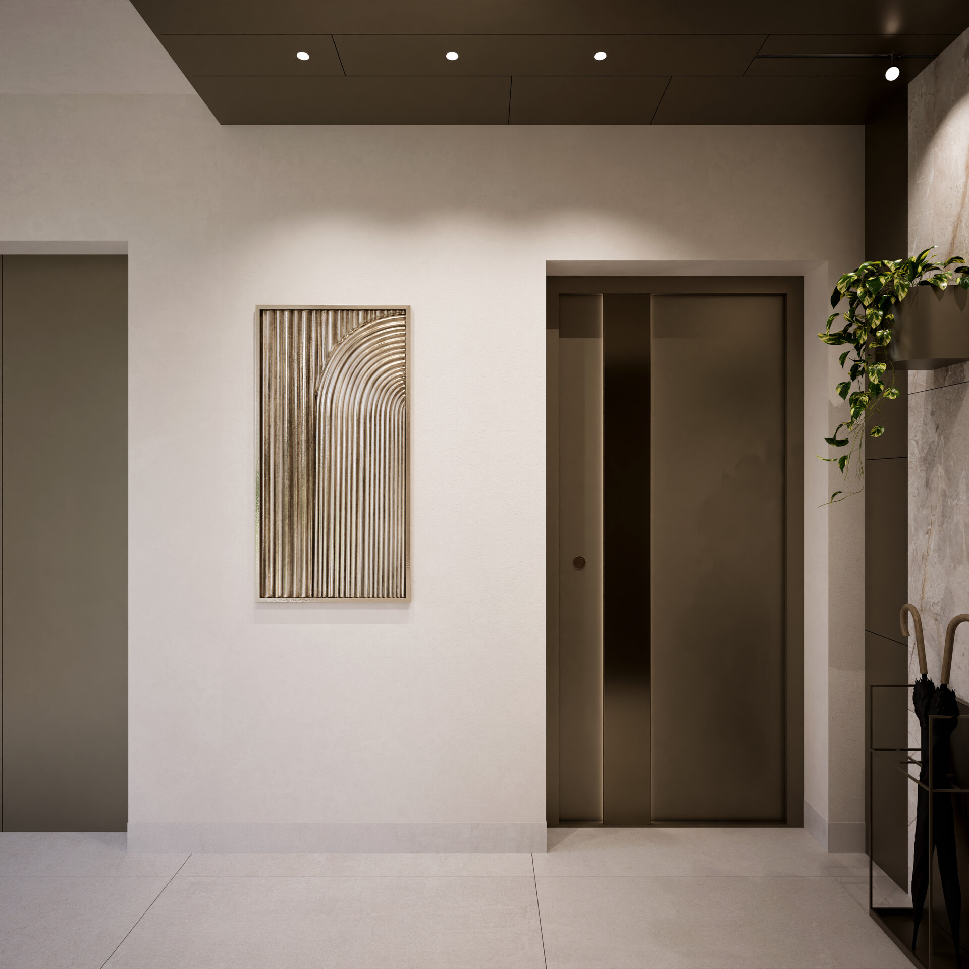 ArtStation - RESIDENCE from the entrance to the bathroom