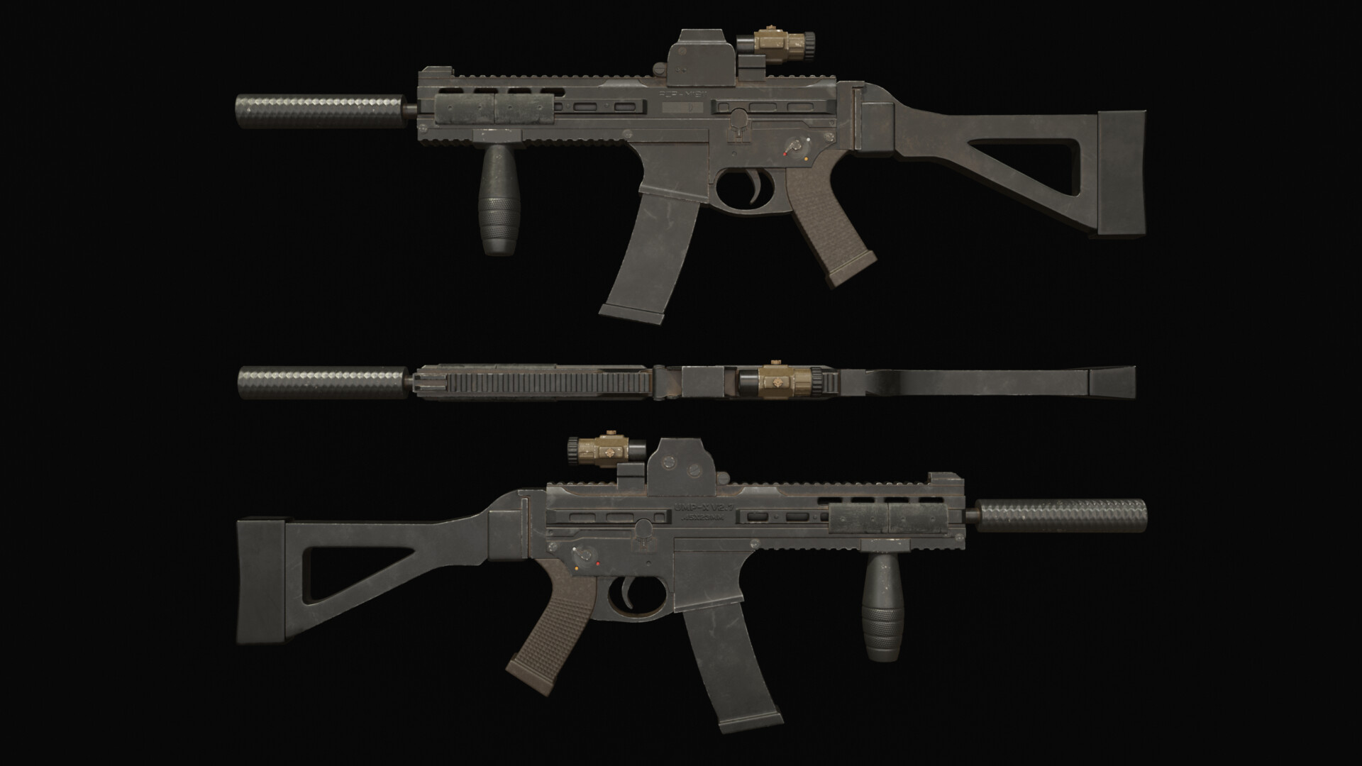 ArtStation - UMP 45 Gun