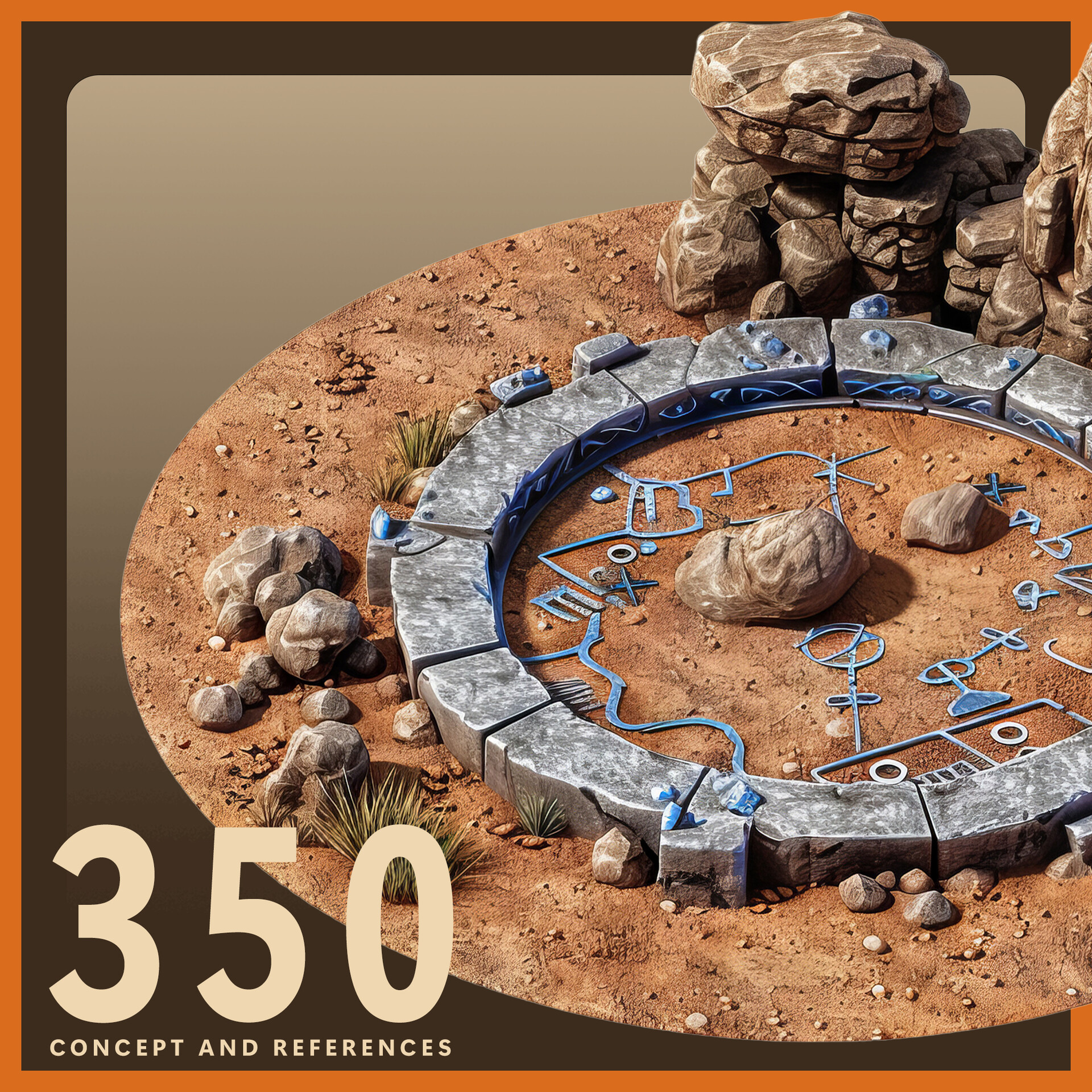 ArtStation - 350 Ancient Summoning Area Concept and Reference