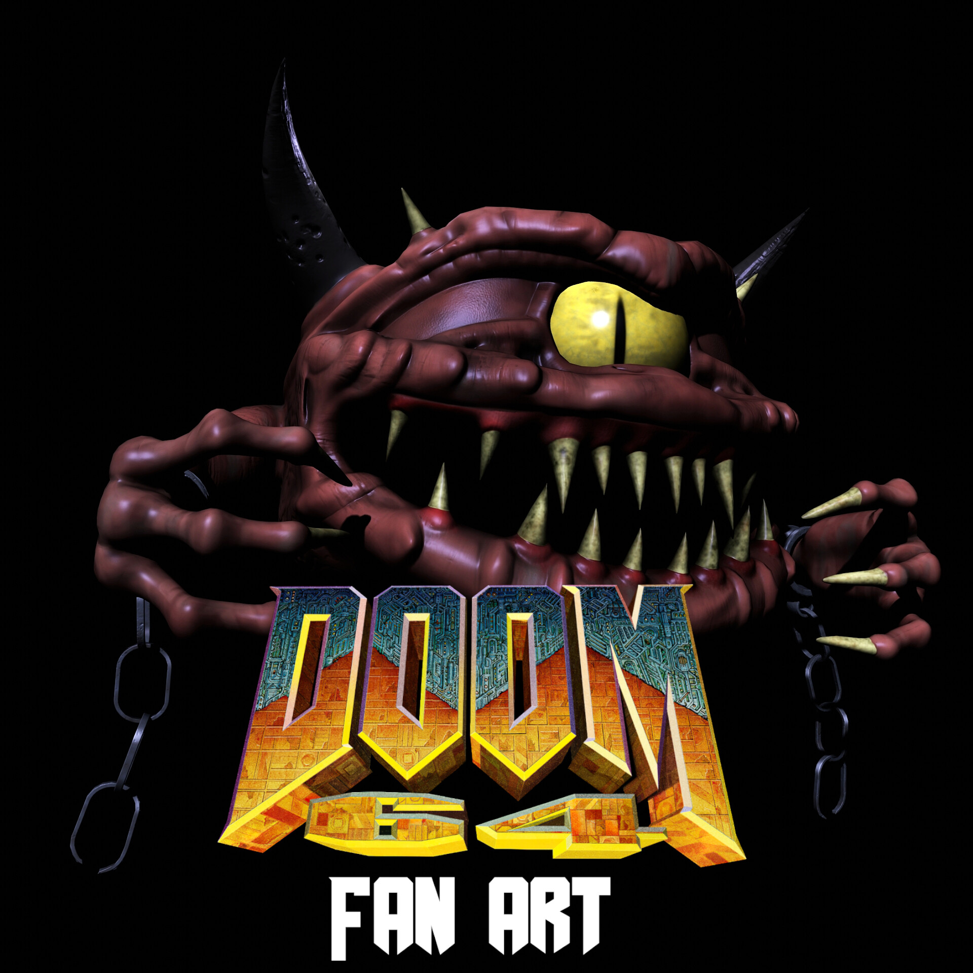 ArtStation - DOOM 64 - Cacodemon Remake
