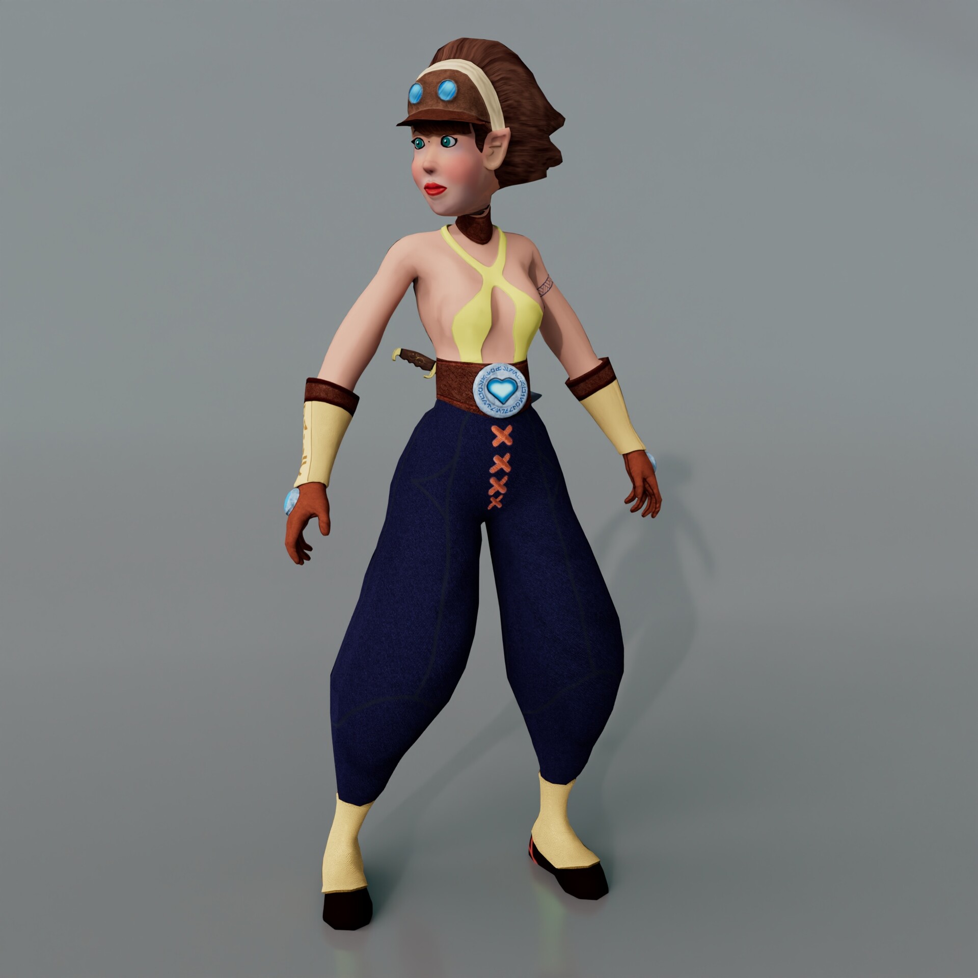 ArtStation - Stylized, Capcom Influenced 3D Character Model