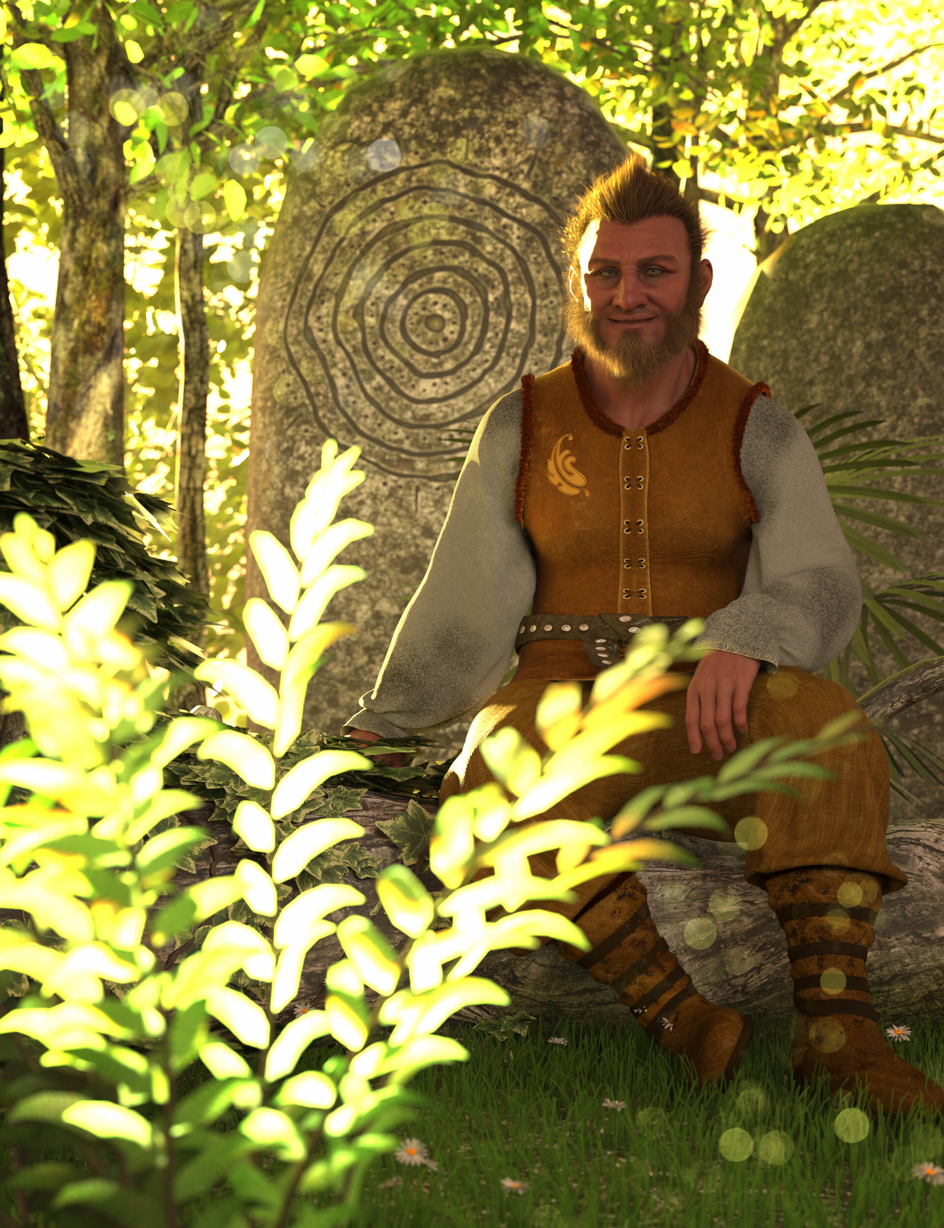 ArtStation - dForce Forest Walker outfit