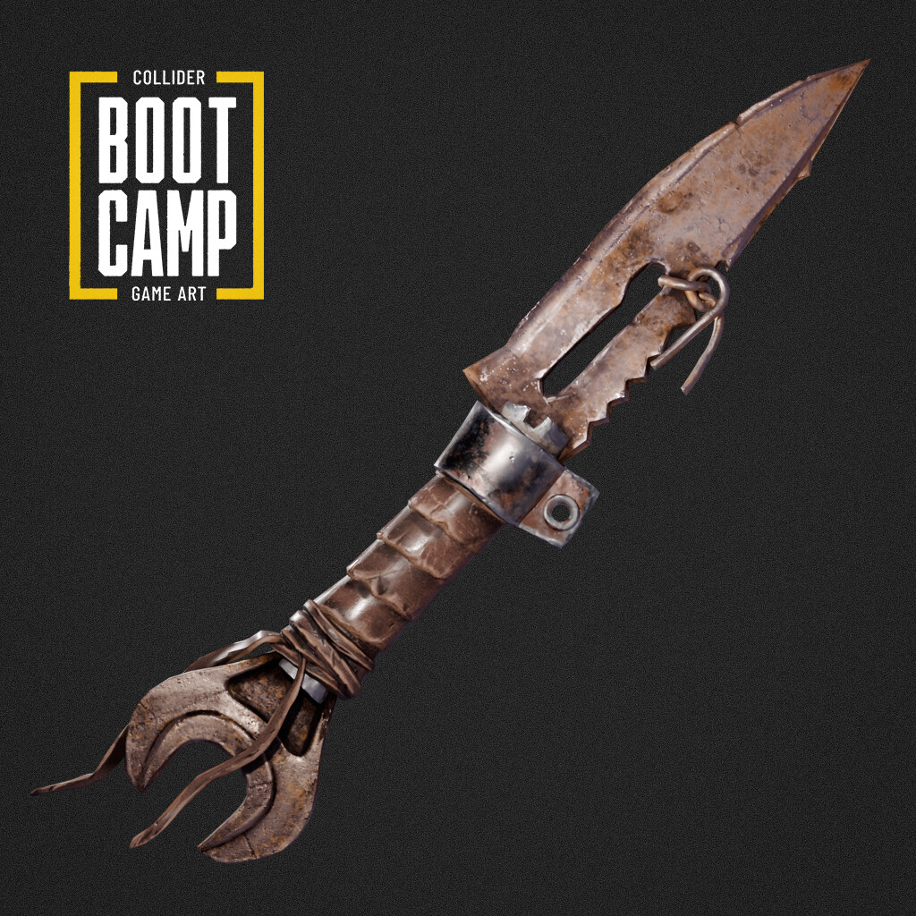 ArtStation - Post-Apocalyptic Knife - Collider Bootcamp 2025