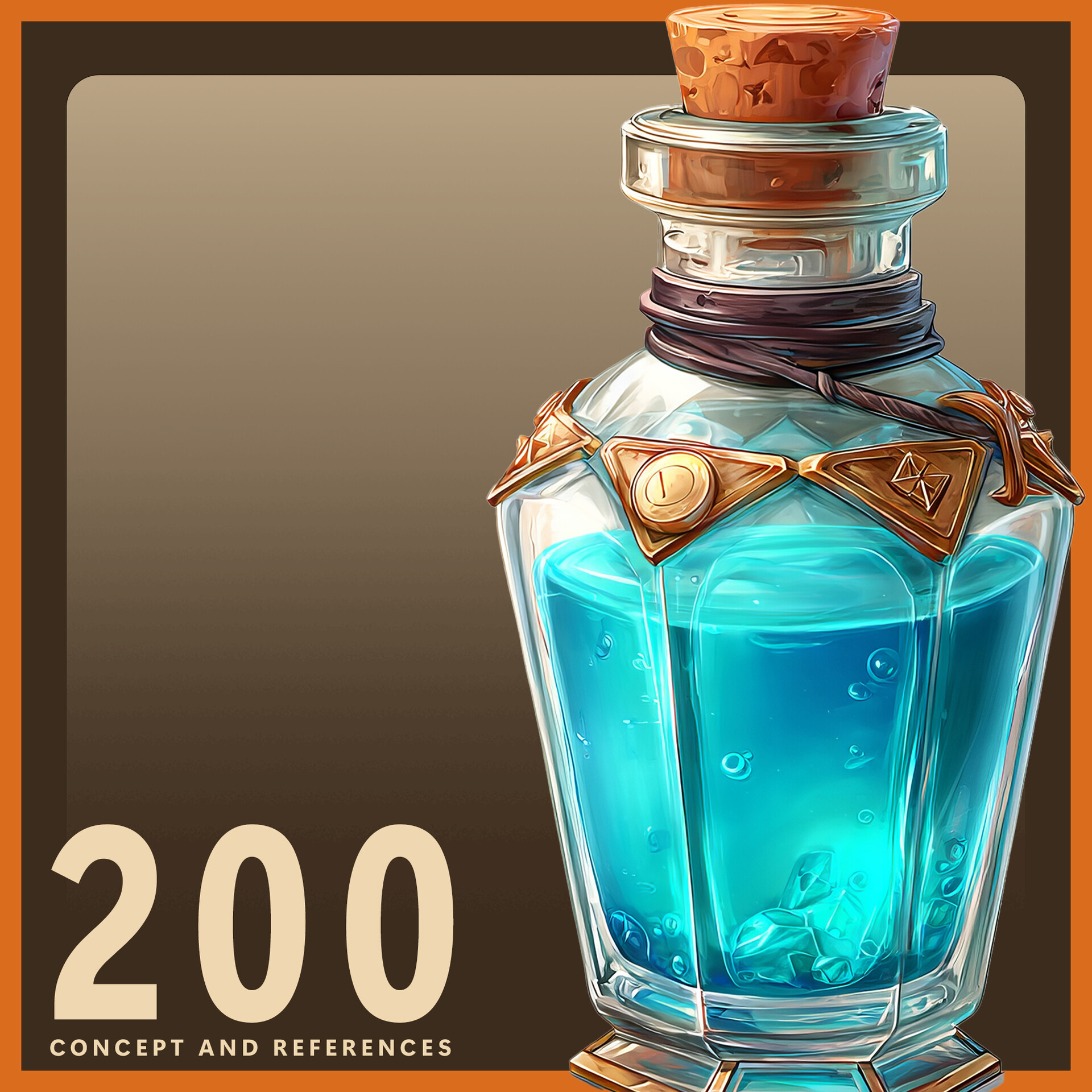 ArtStation - 200 Potion Bottle Concept and Reference