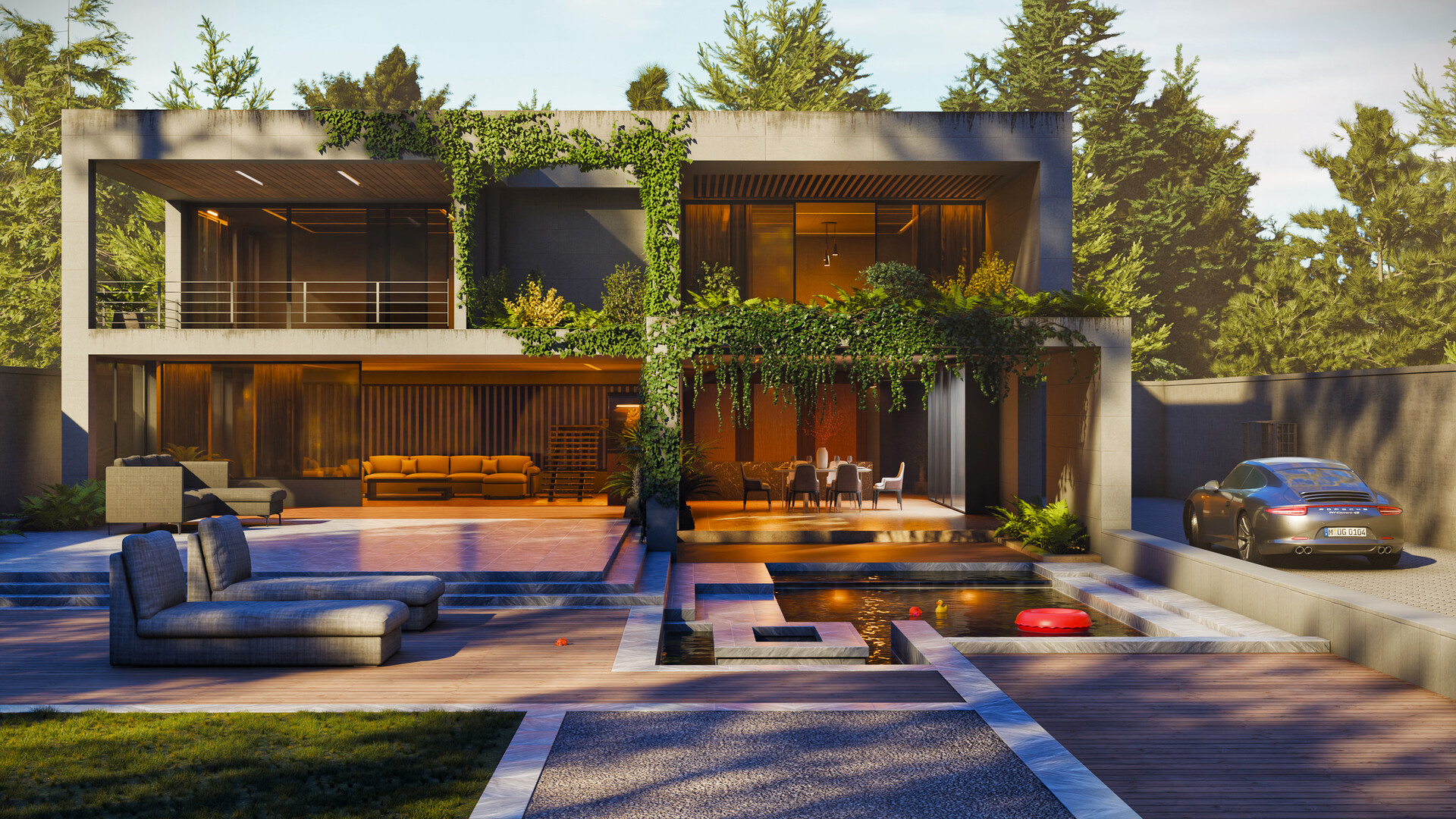 ArtStation - Modern House (Blender 3D)