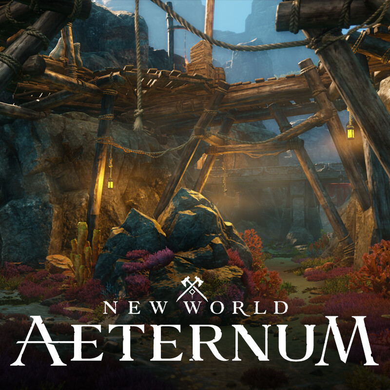 ArtStation - New World Aeternum - Coral Divide Outpost Rush - Cliffs
