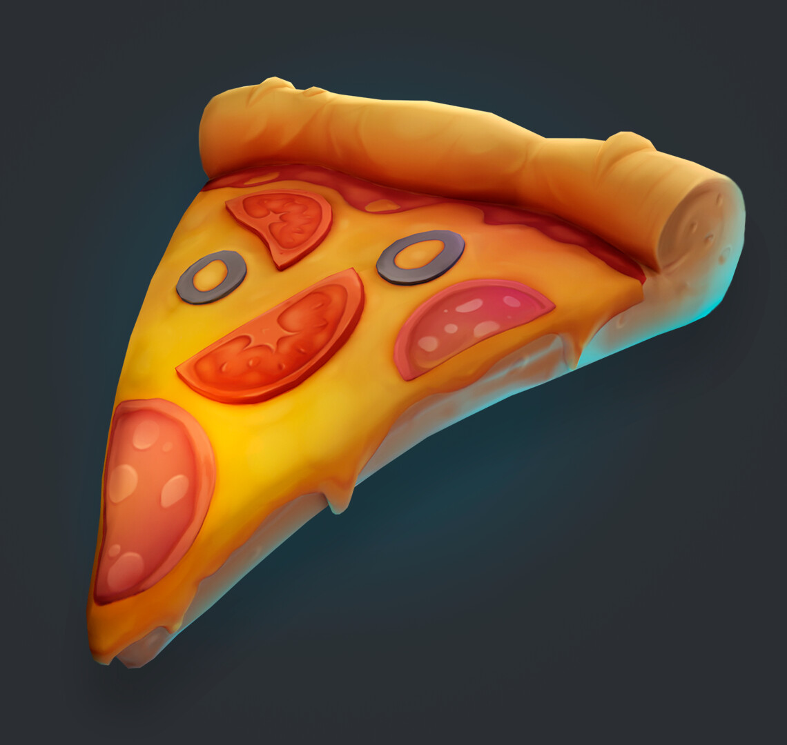 ArtStation - Delicious Stylized Pizza