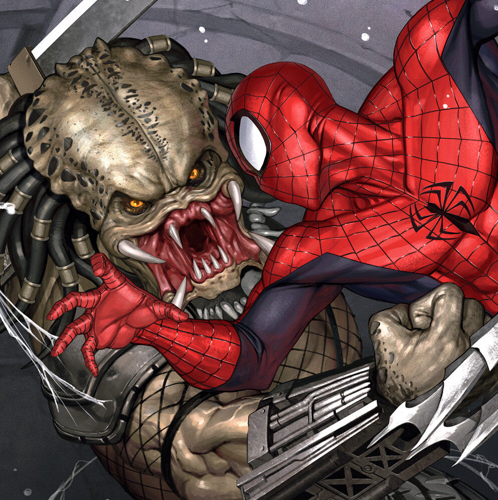 ArtStation - Predator Kills the Marvel Universe #1
