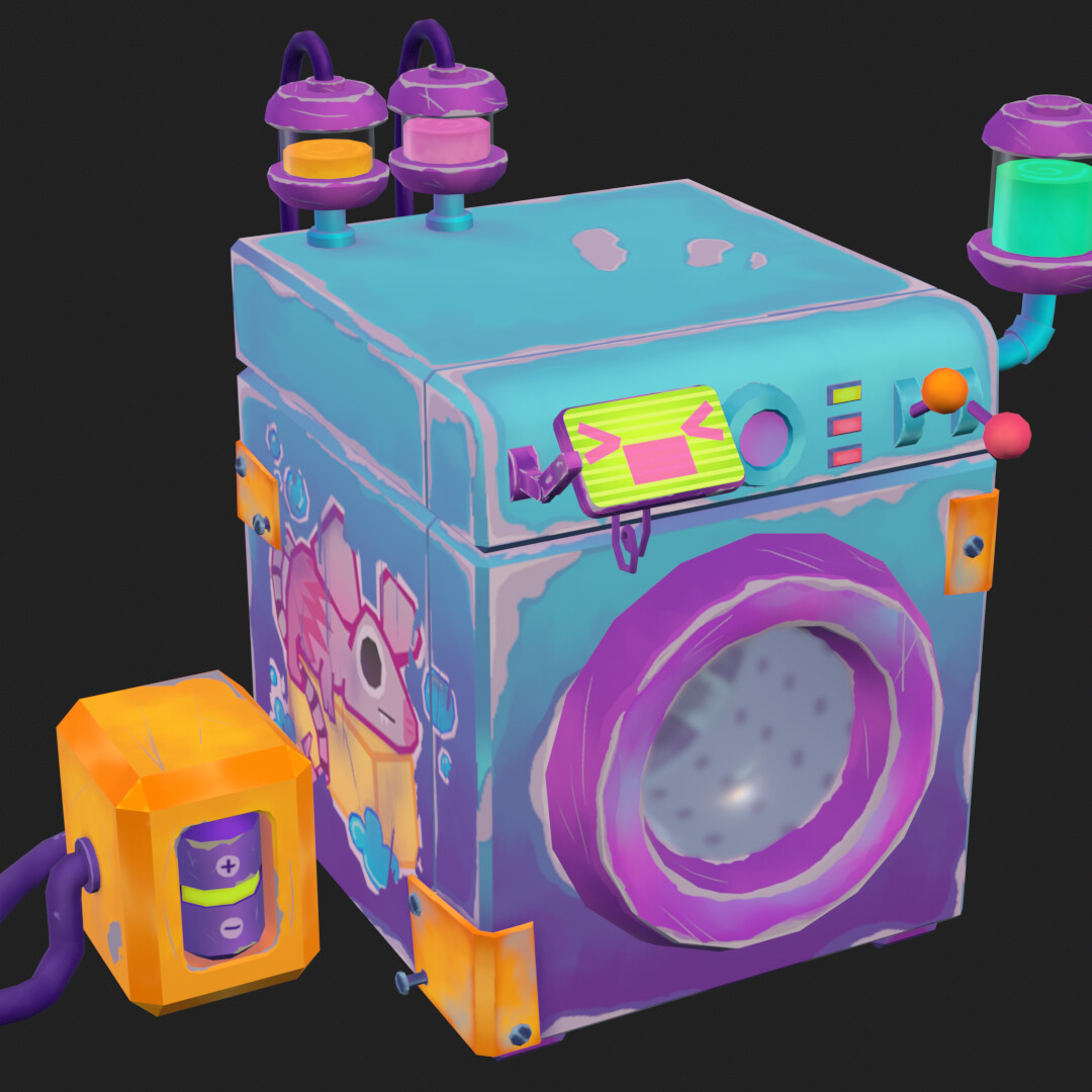 ArtStation - Happy Washing Machine :)