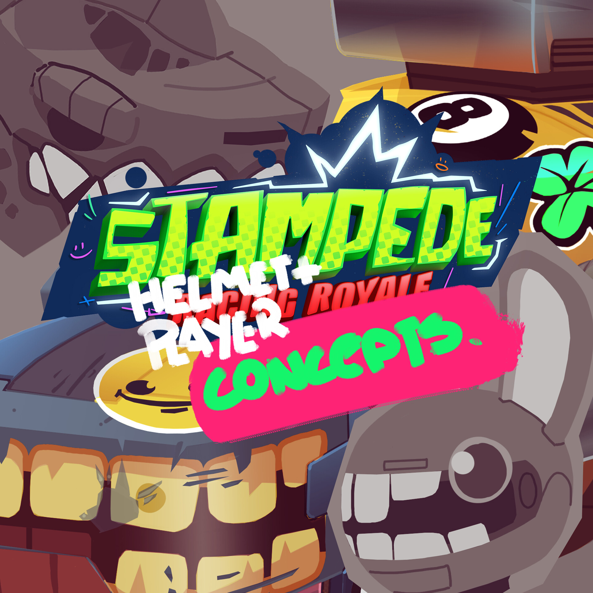 ArtStation - Stampede: Racing Royal: Helmet and Outfit Concepts