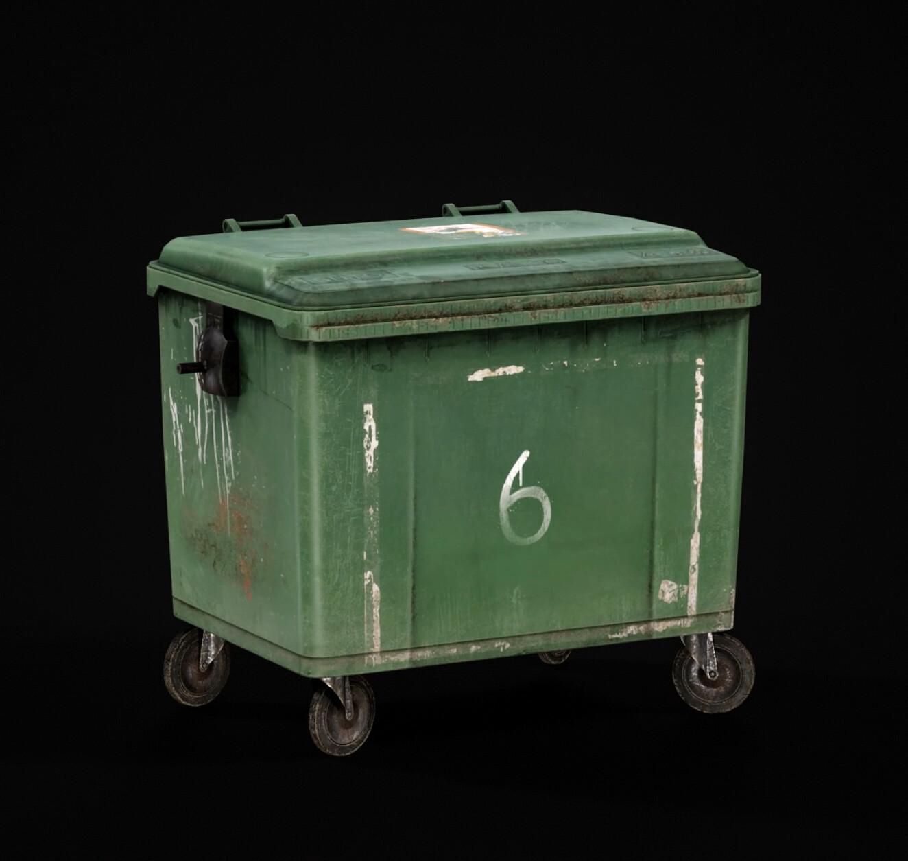 ArtStation - City Trash Can - Game Ready model