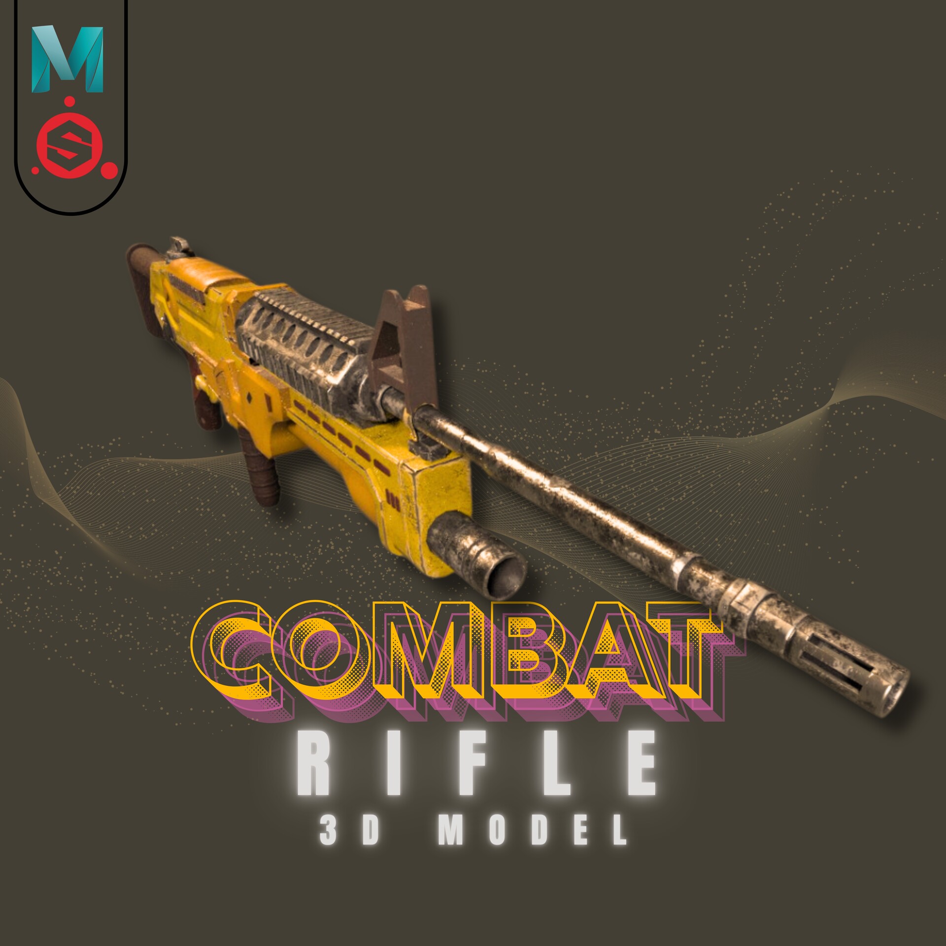 ArtStation - Combat Rifle__3DAsset
