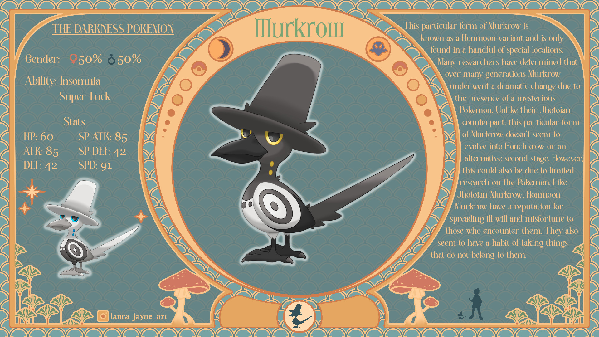ArtStation - K-Pop Fakemon - Murkrow