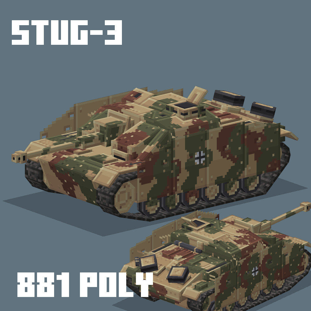 ArtStation - STUG-3 TANK [LOW-POLY]