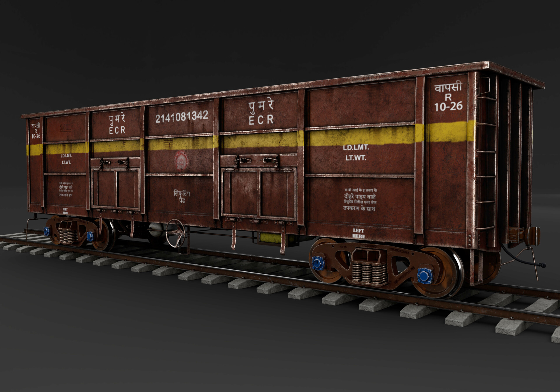 ArtStation - Indian Railways Goods Coach - 3D Model, Maya Model, 3D ...