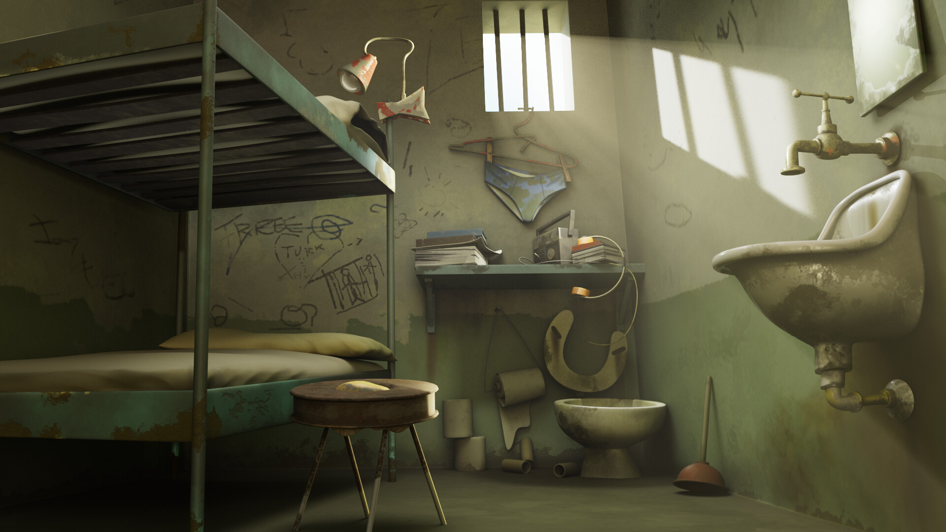 ArtStation - Prison Corner