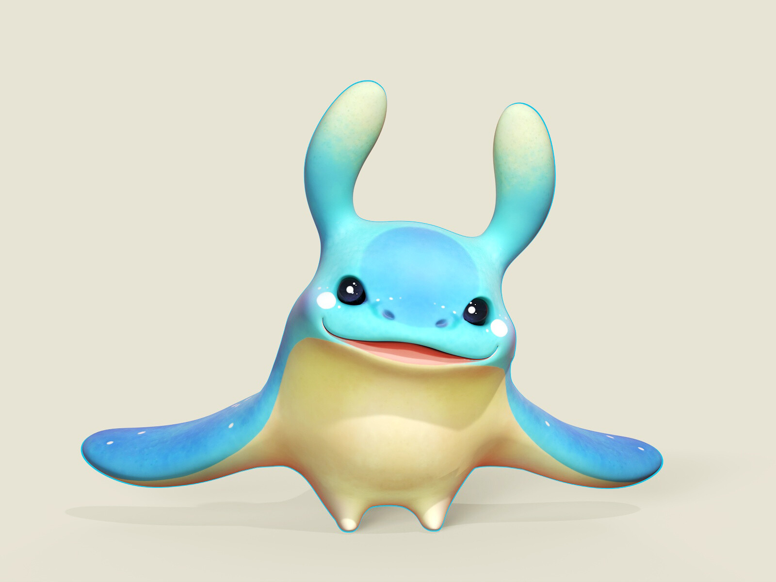 ArtStation - Cute stingray 🐟