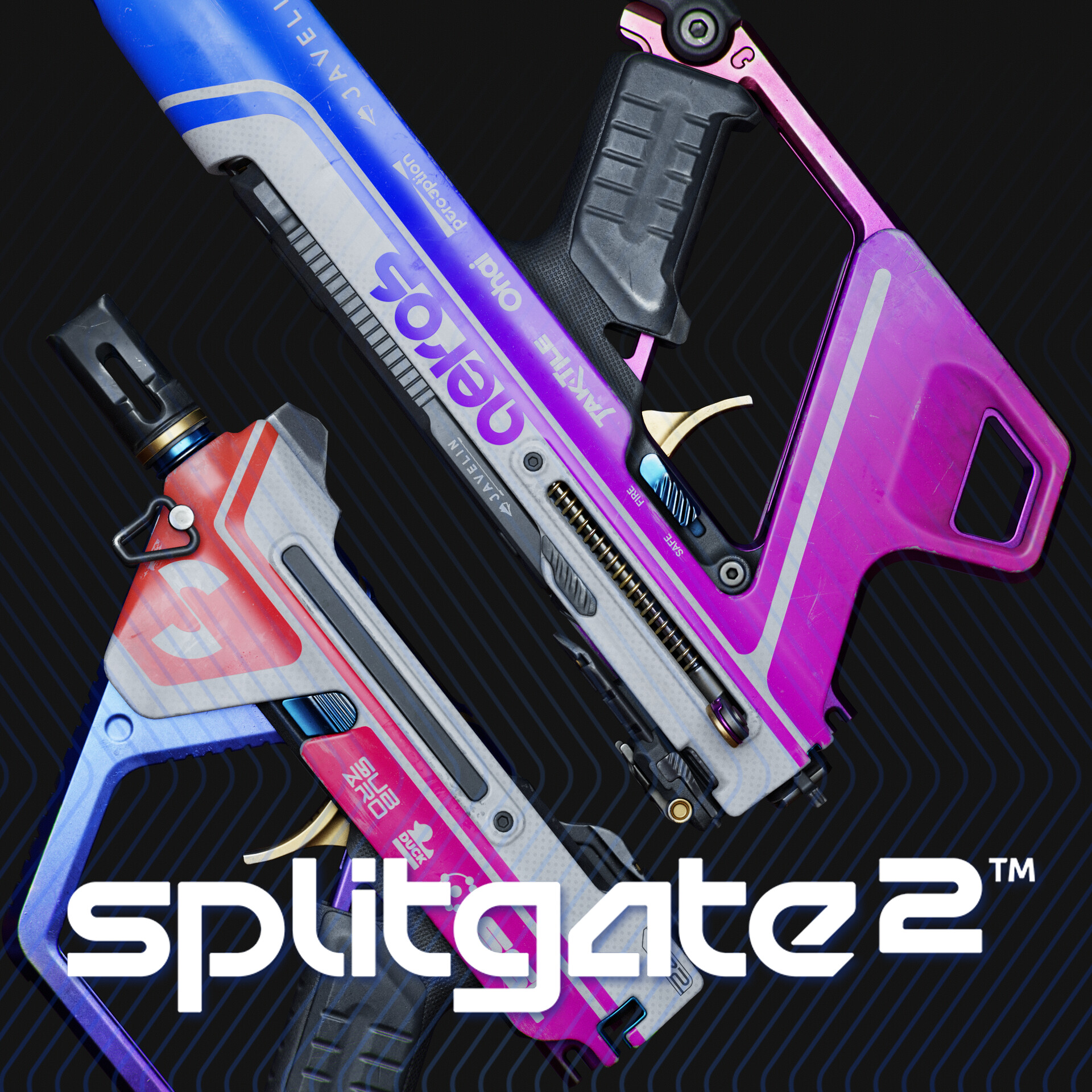 ArtStation - Power Weapon - Dual SMG - SplitStream