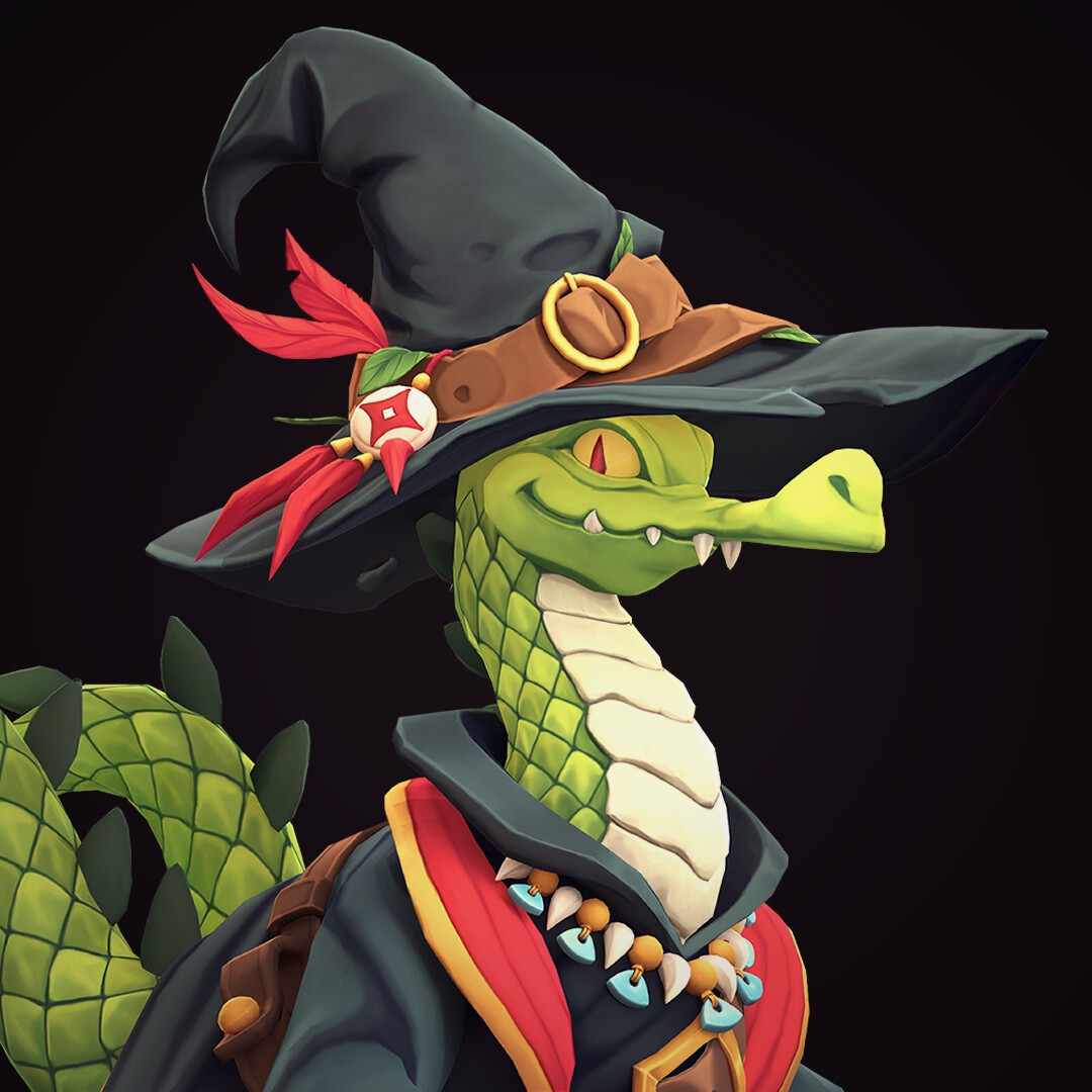 ArtStation - Raptor Wizard - Handpainted Creature