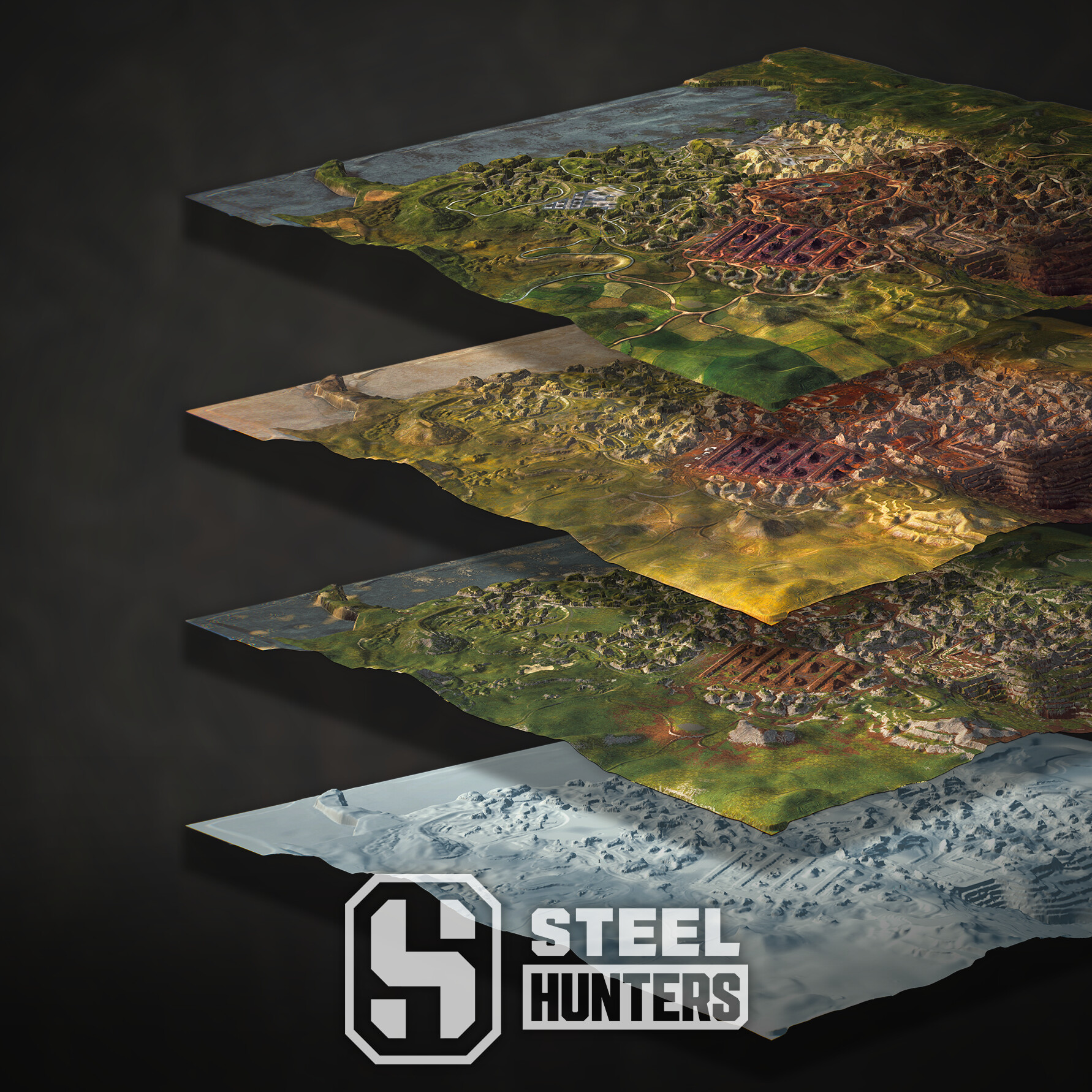 ArtStation - STEEL HUNTERS - Quarry Map - Polishing