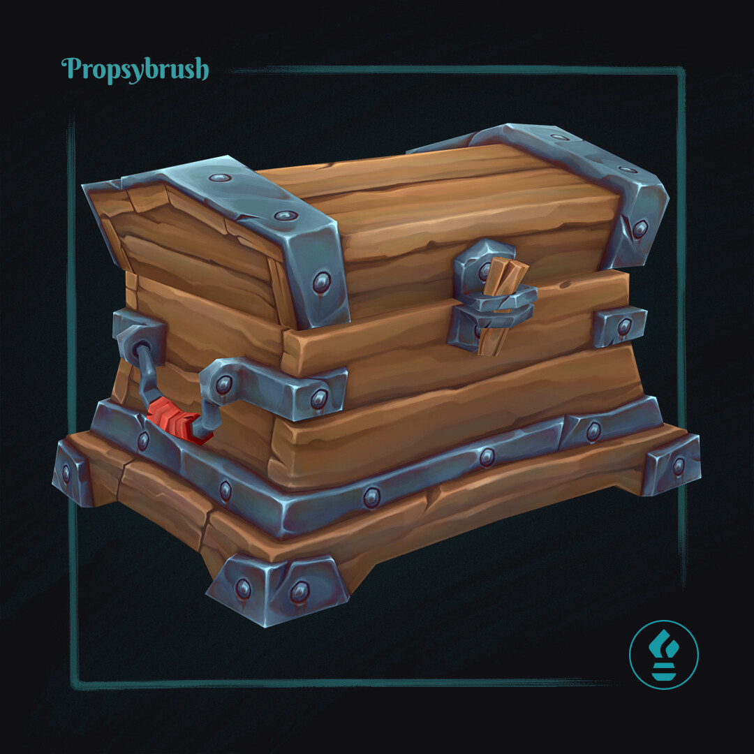 ArtStation - Stylized Rustic Chest
