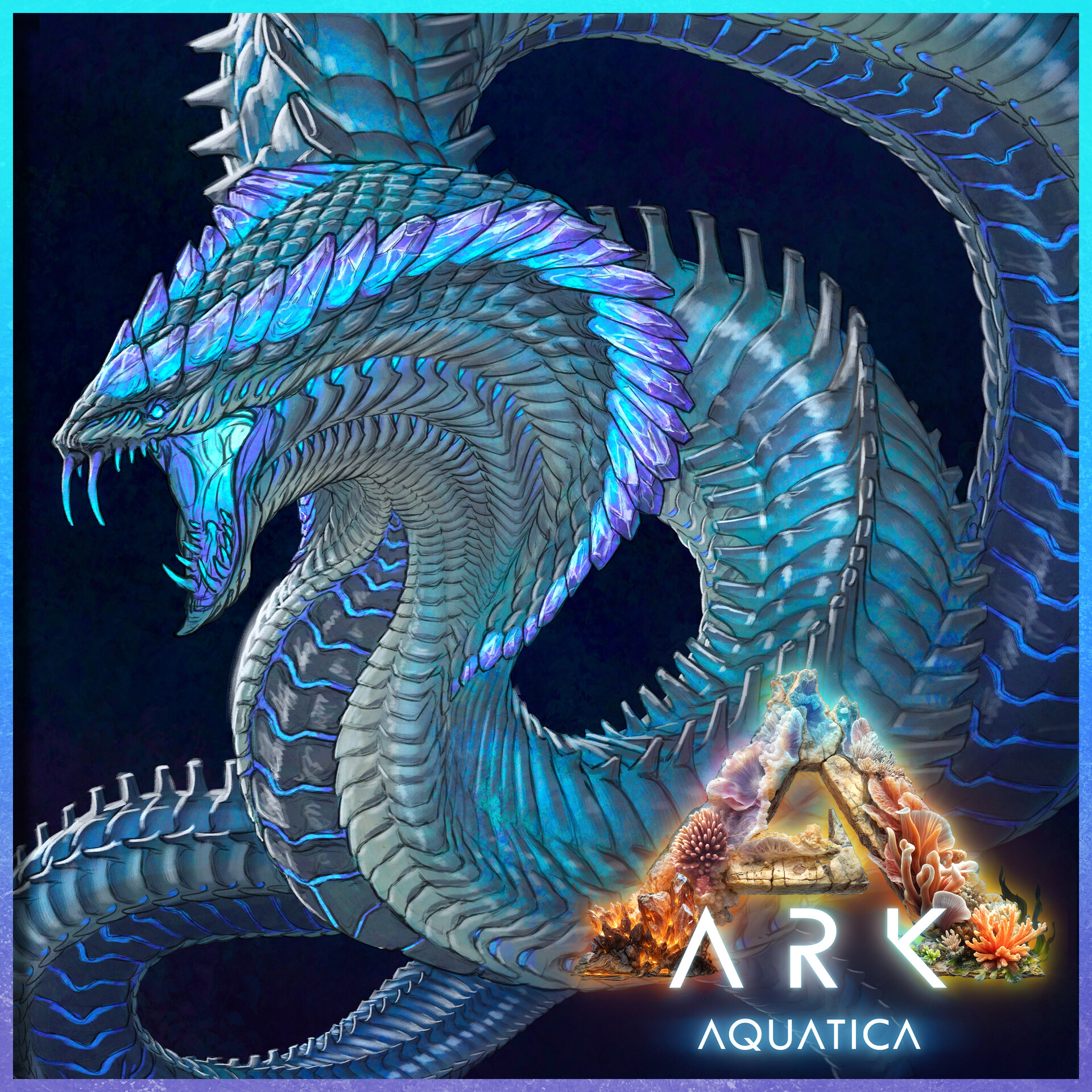 Cameron Suter Art - Ark Aquatica – Lava Serpent Concept Art