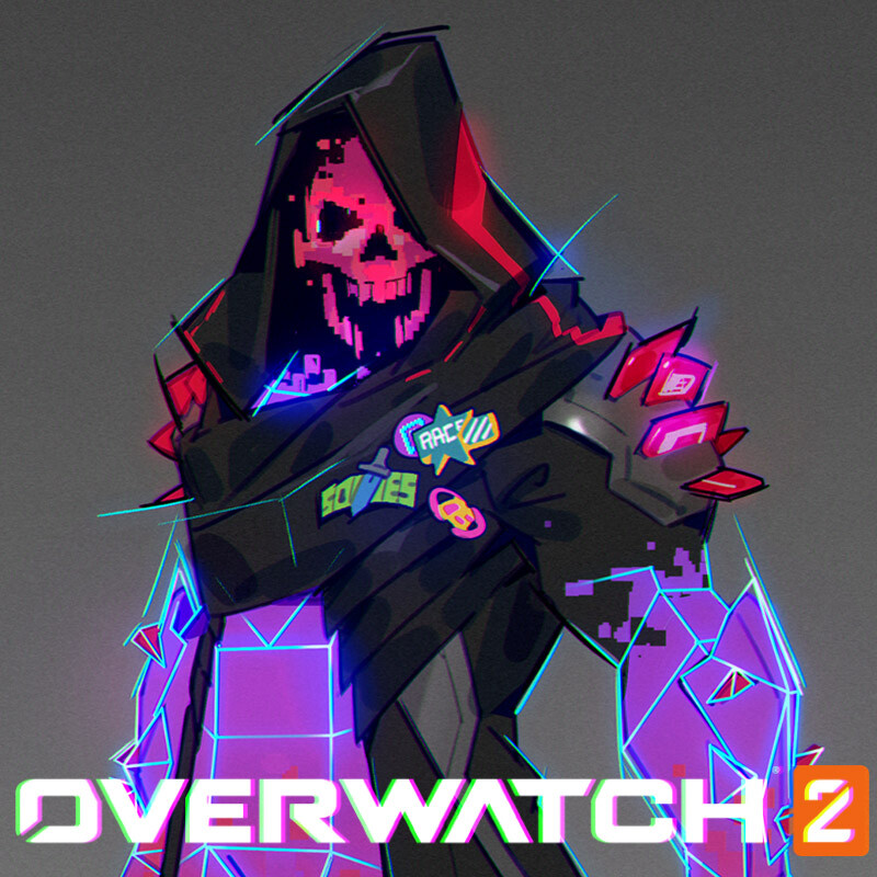 ArtStation - 8-Bit reaper ideation sketch