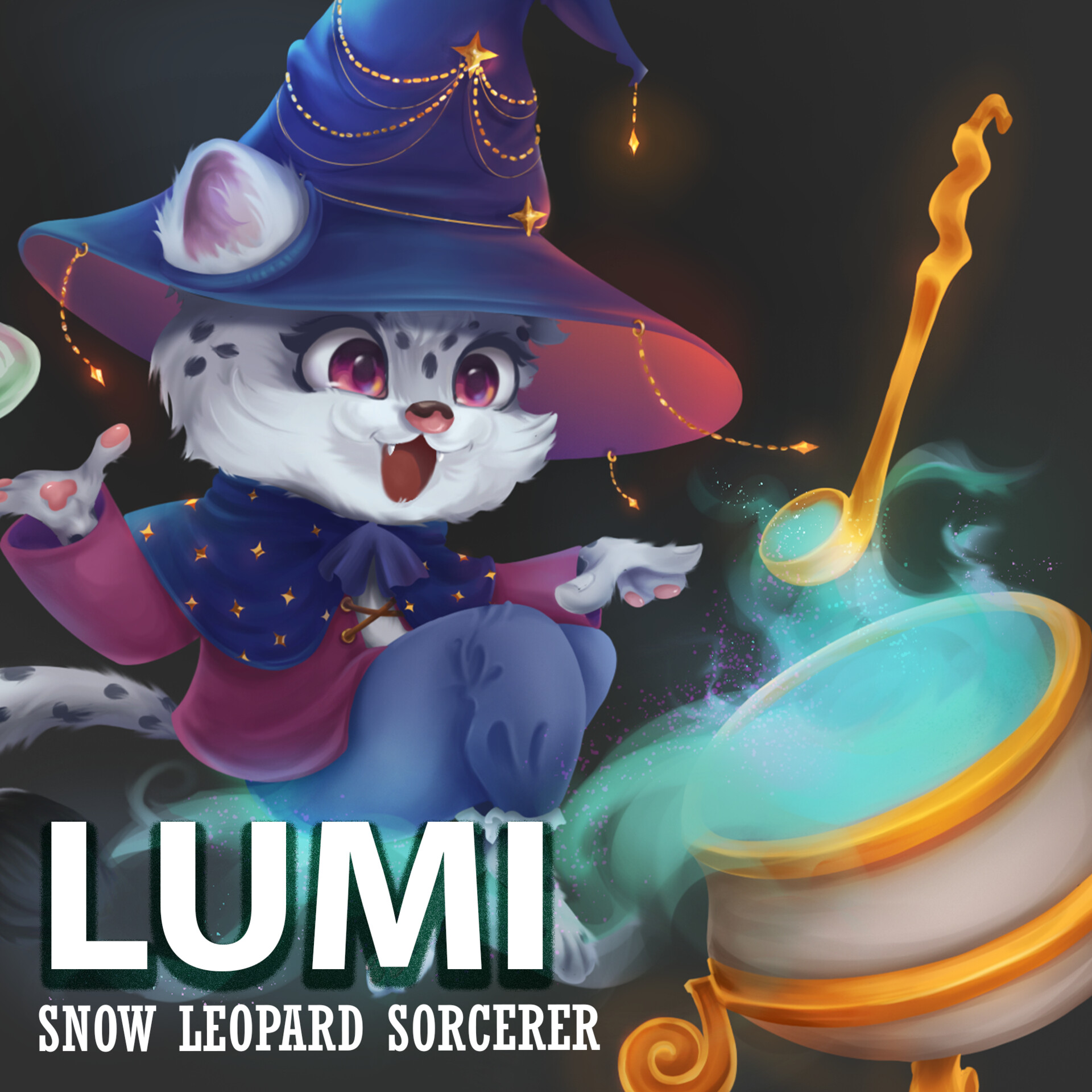ArtStation - Lumi the snow leopard