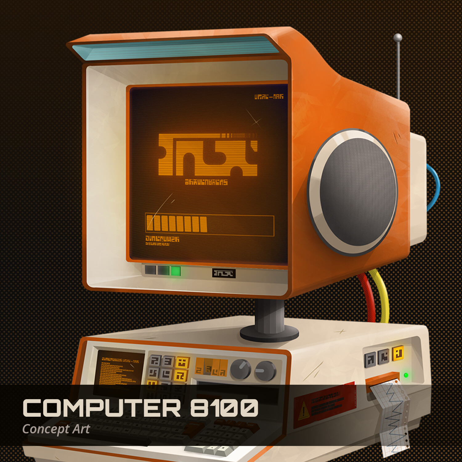 ArtStation - COMPUTER 8100 - CONCEPT ART PRACTICE