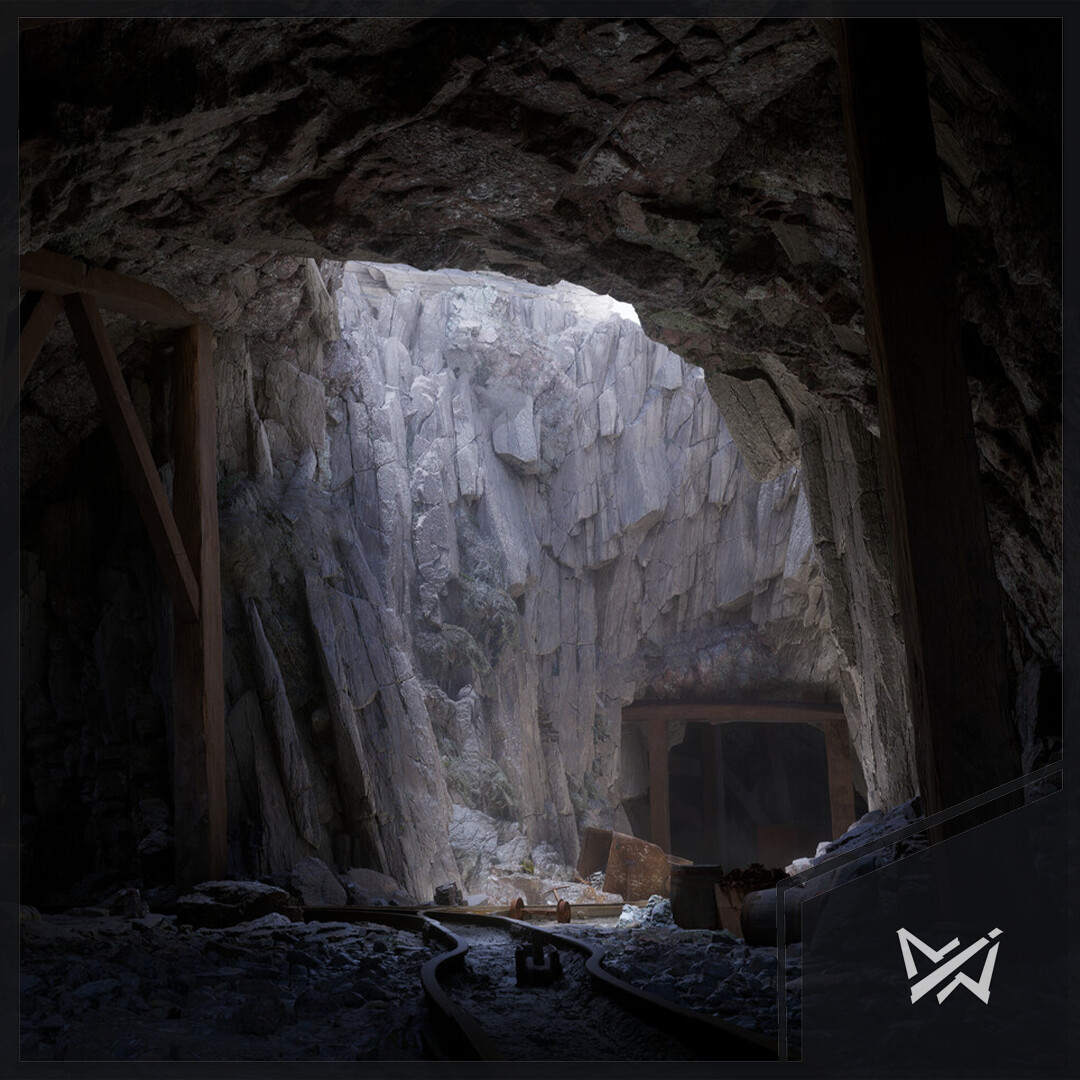 ArtStation - Abandoned Mine - UE5 | Gamedev Bootcamp | Isaev Workshop