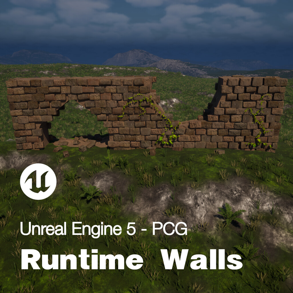 ArtStation - Runtime Drawn Walls | Unreal Engine 5 - PCG