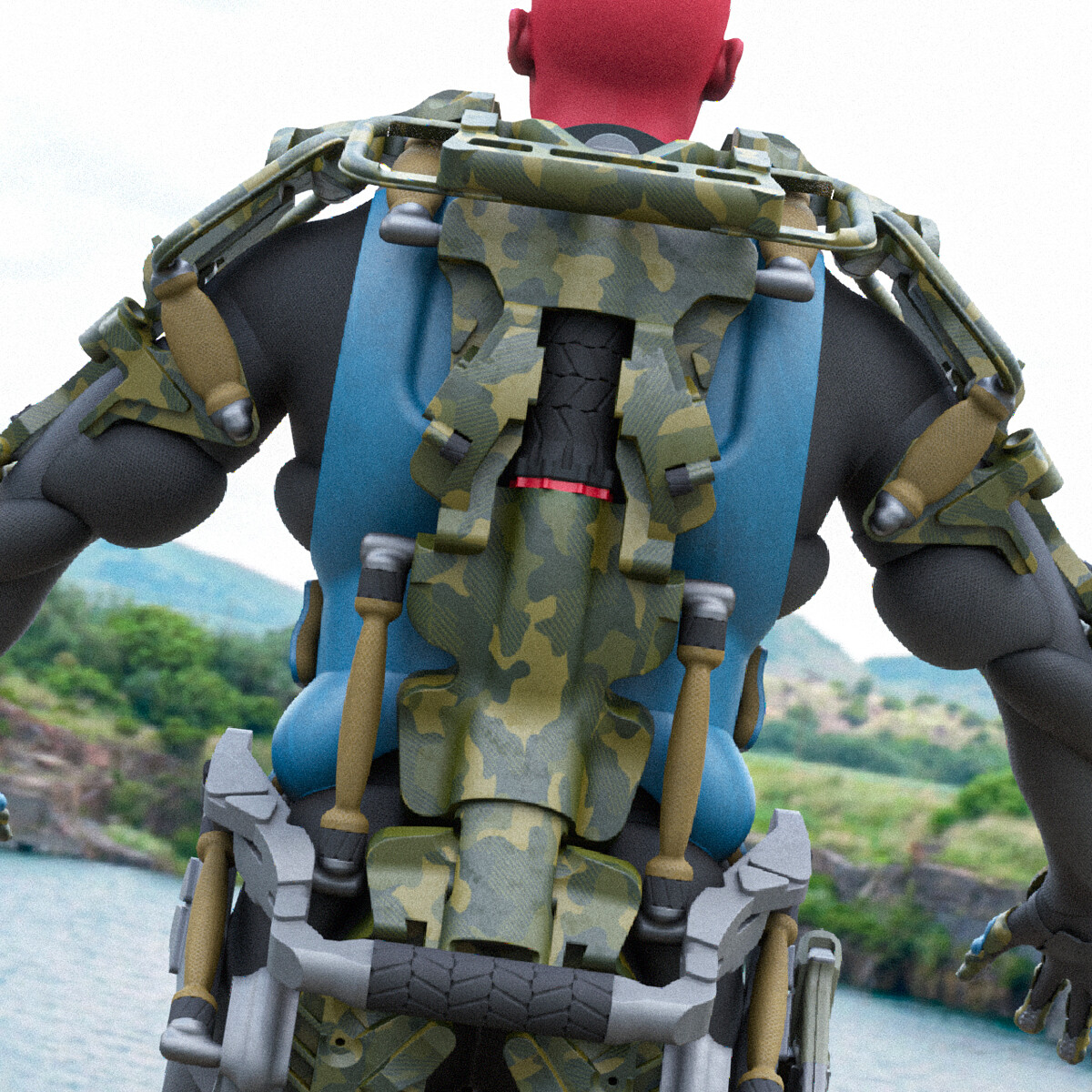 ArtStation - Locust Exosuit concept [WIP]