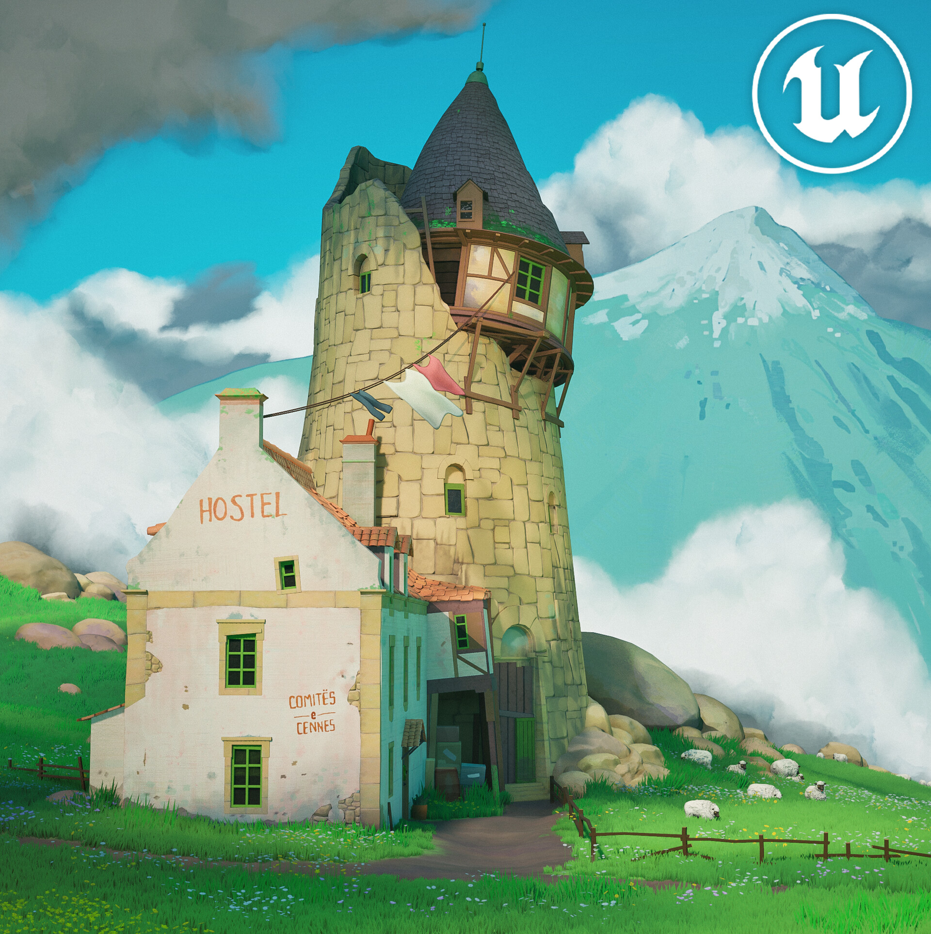 ArtStation - Repurposed old tower - Unreal Engine 5