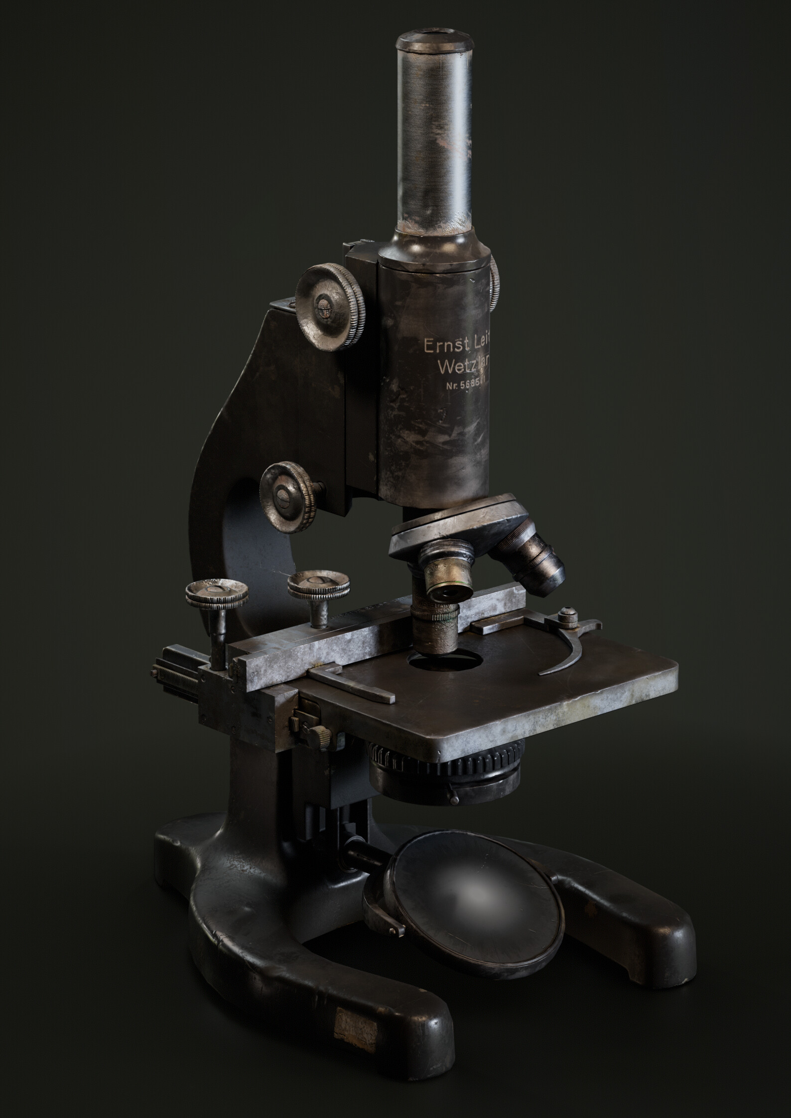 ArtStation - 1930s Research Microscope – Hero Prop