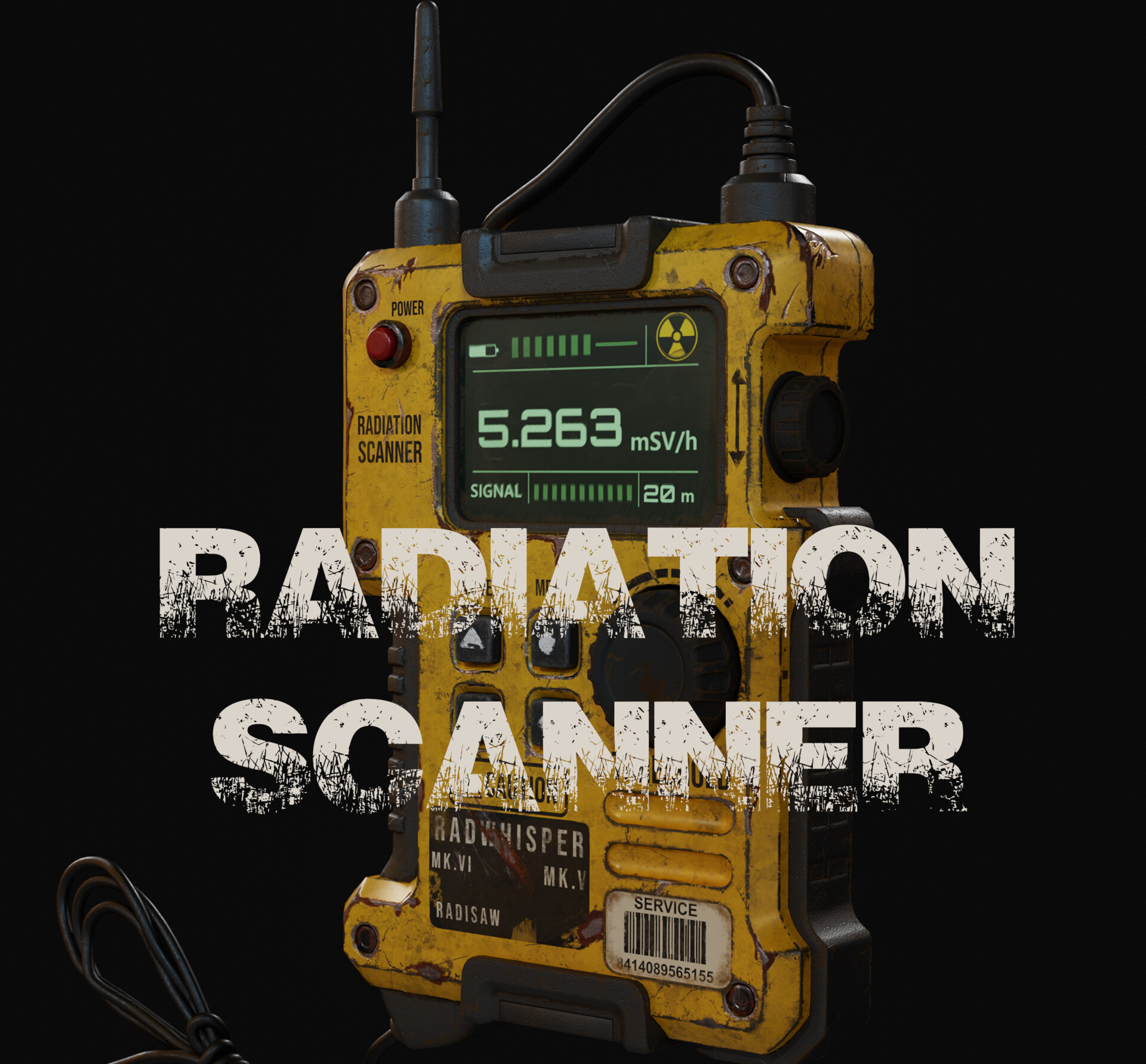 ArtStation - Radiation Detector – Game Prop
