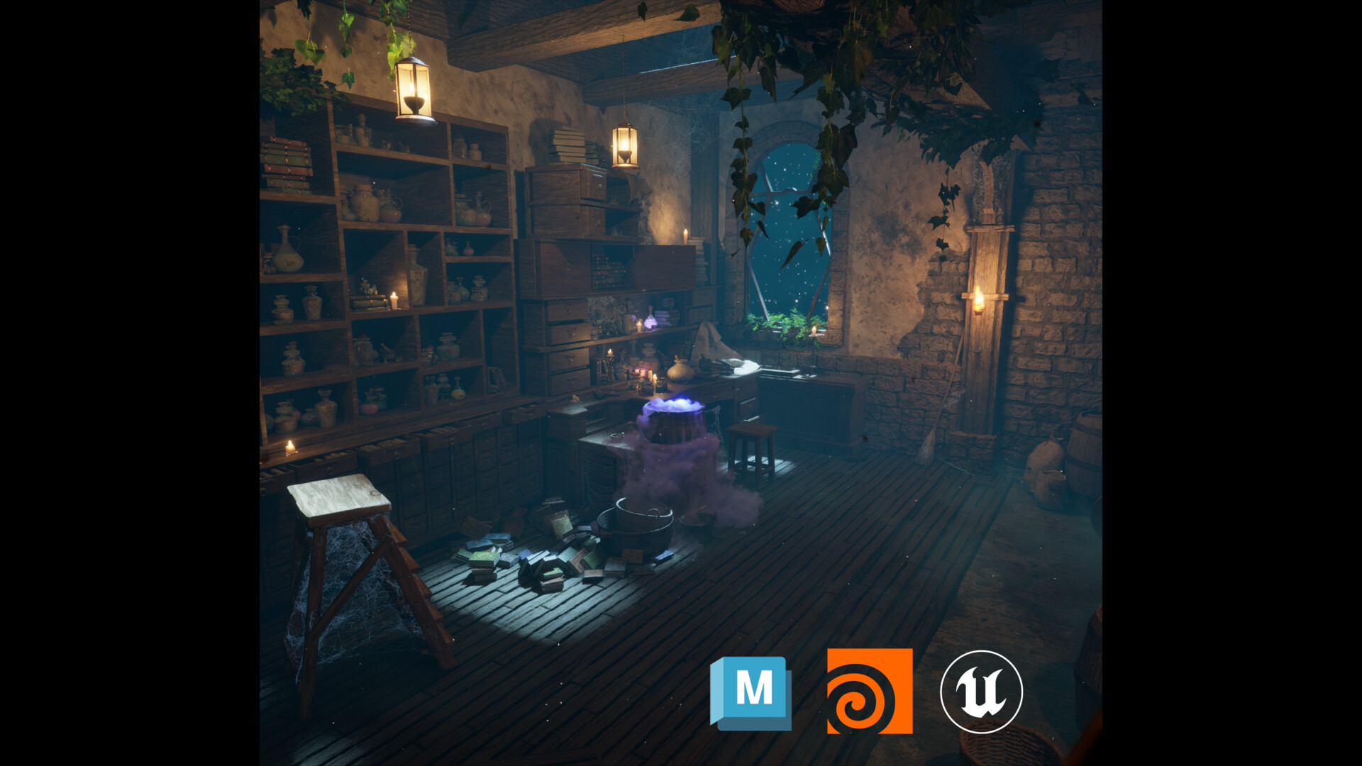 ArtStation - Environment: Old Alchemist Workshop