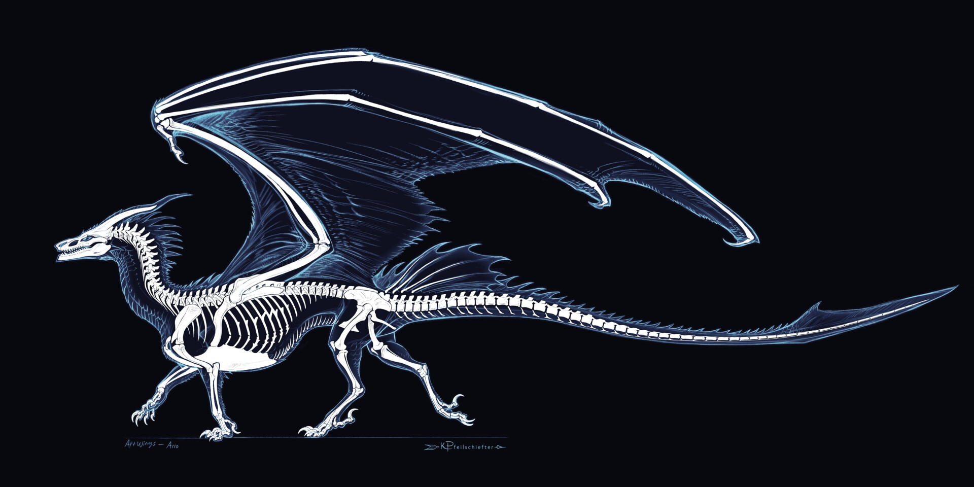 ArtStation - Dragon Skeletons