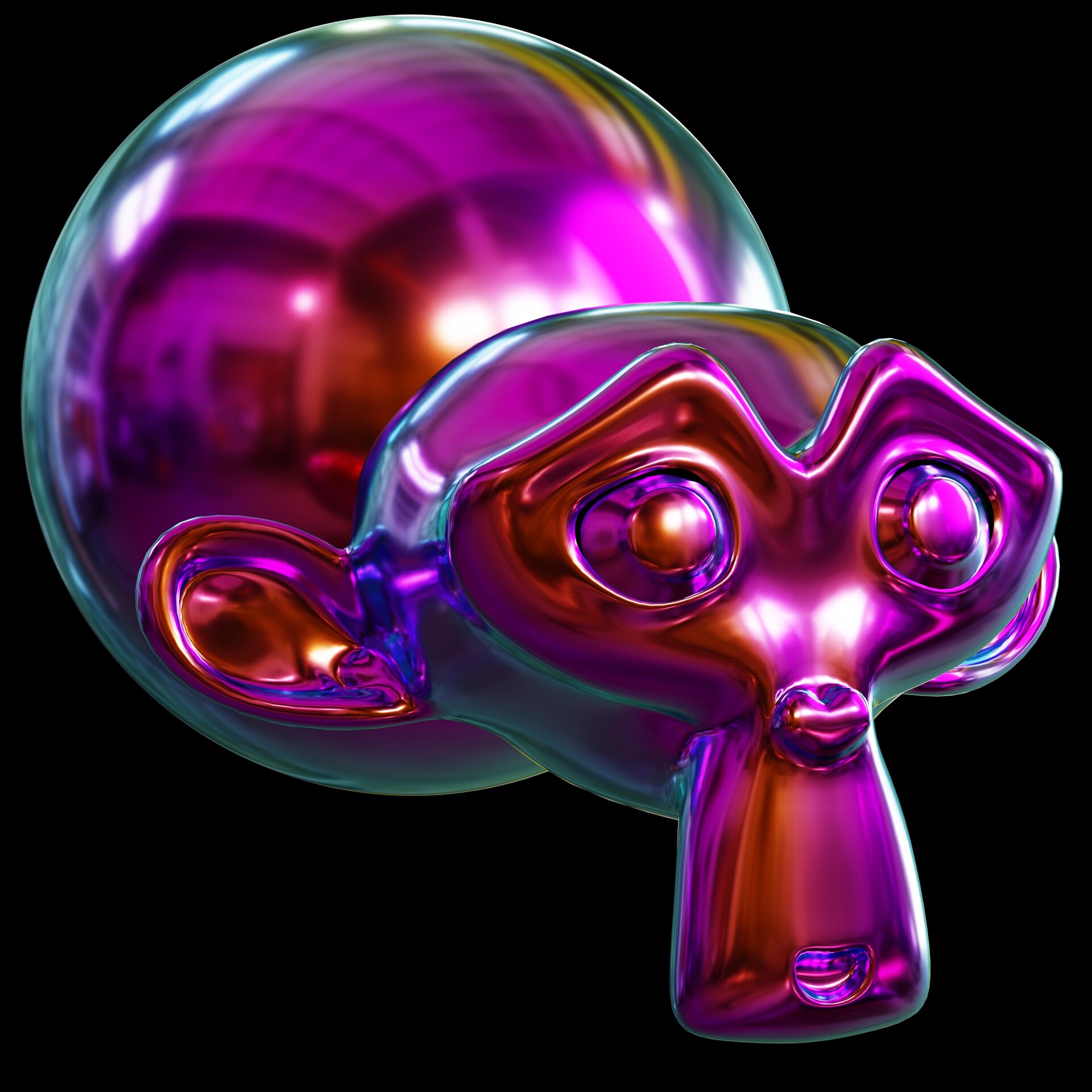 Artstation Procedural Iridescent Metal Material Blender Tutorial