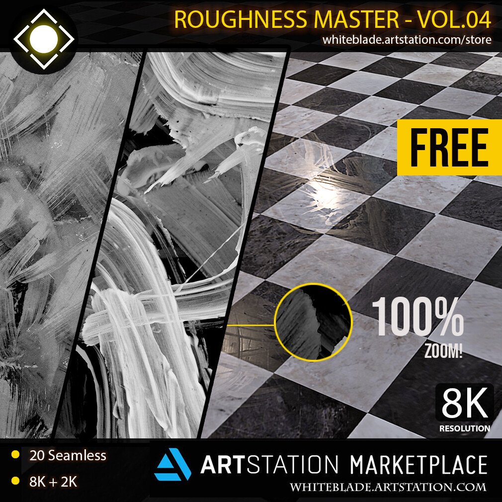 ArtStation - Roughness Master VOL 04 - 20 Surface Imperfection - 8K ...