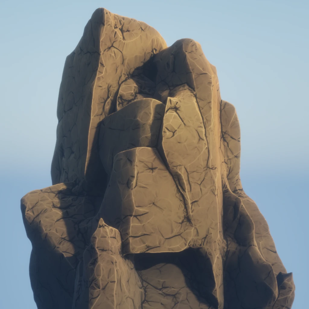 ArtStation - Stylized Procedural Cliffs