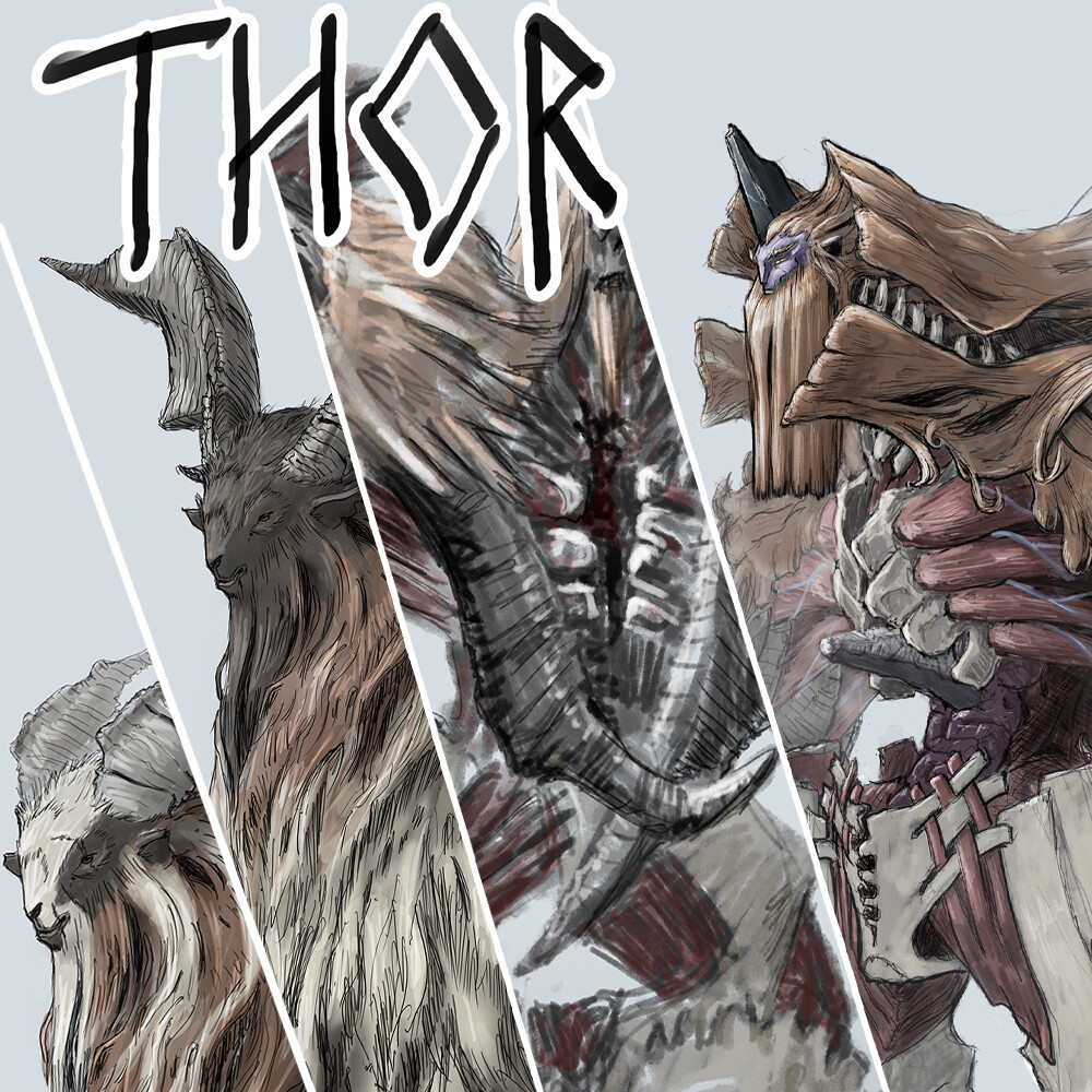 ArtStation - TITANOMACHY- Thor