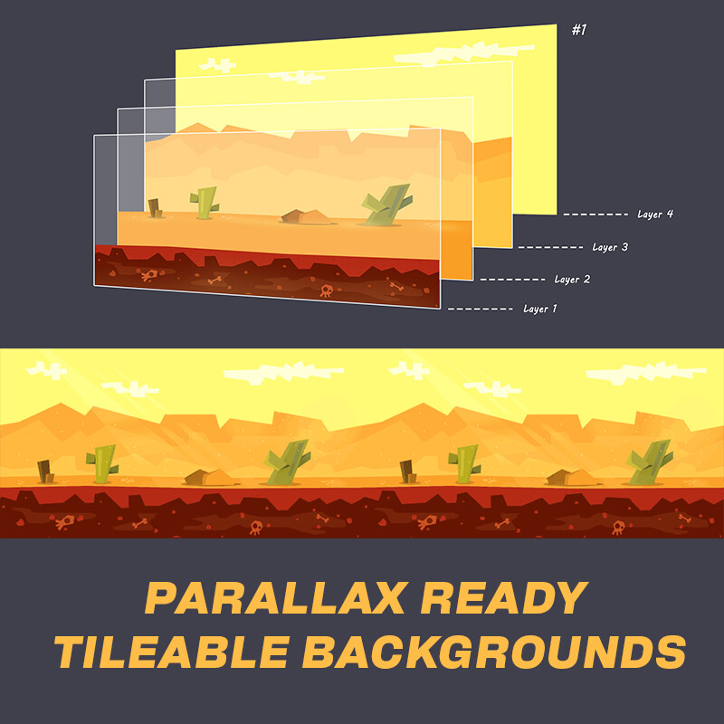 ArtStation - Parallax-Ready Mobile Game Backgrounds