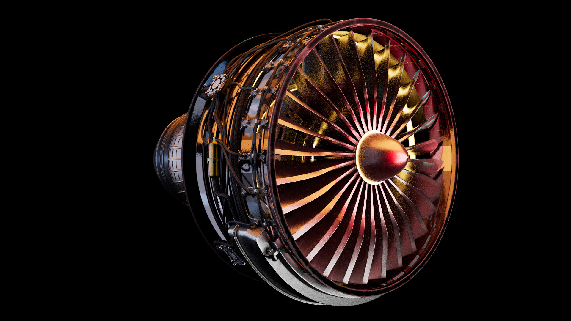 ArtStation - Turbine Engine Fan 3D Model