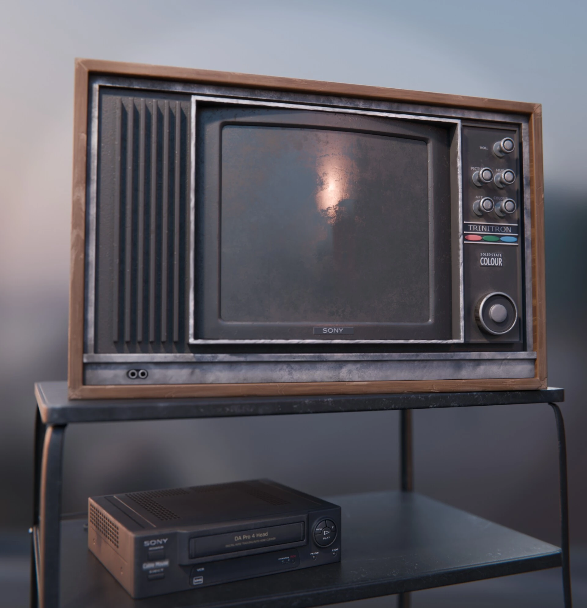 ArtStation - OLD CRT TV + VHS